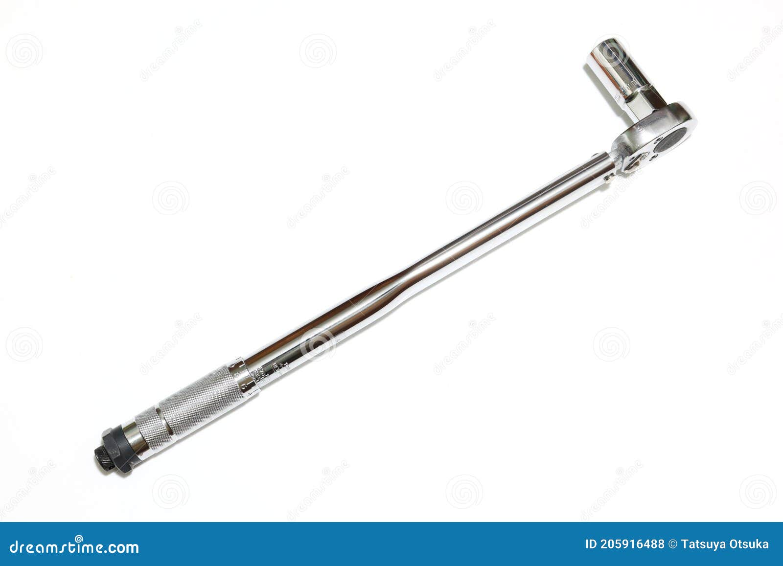 A Torque Wrench in a White Background Stock Photo - Image of steel ...