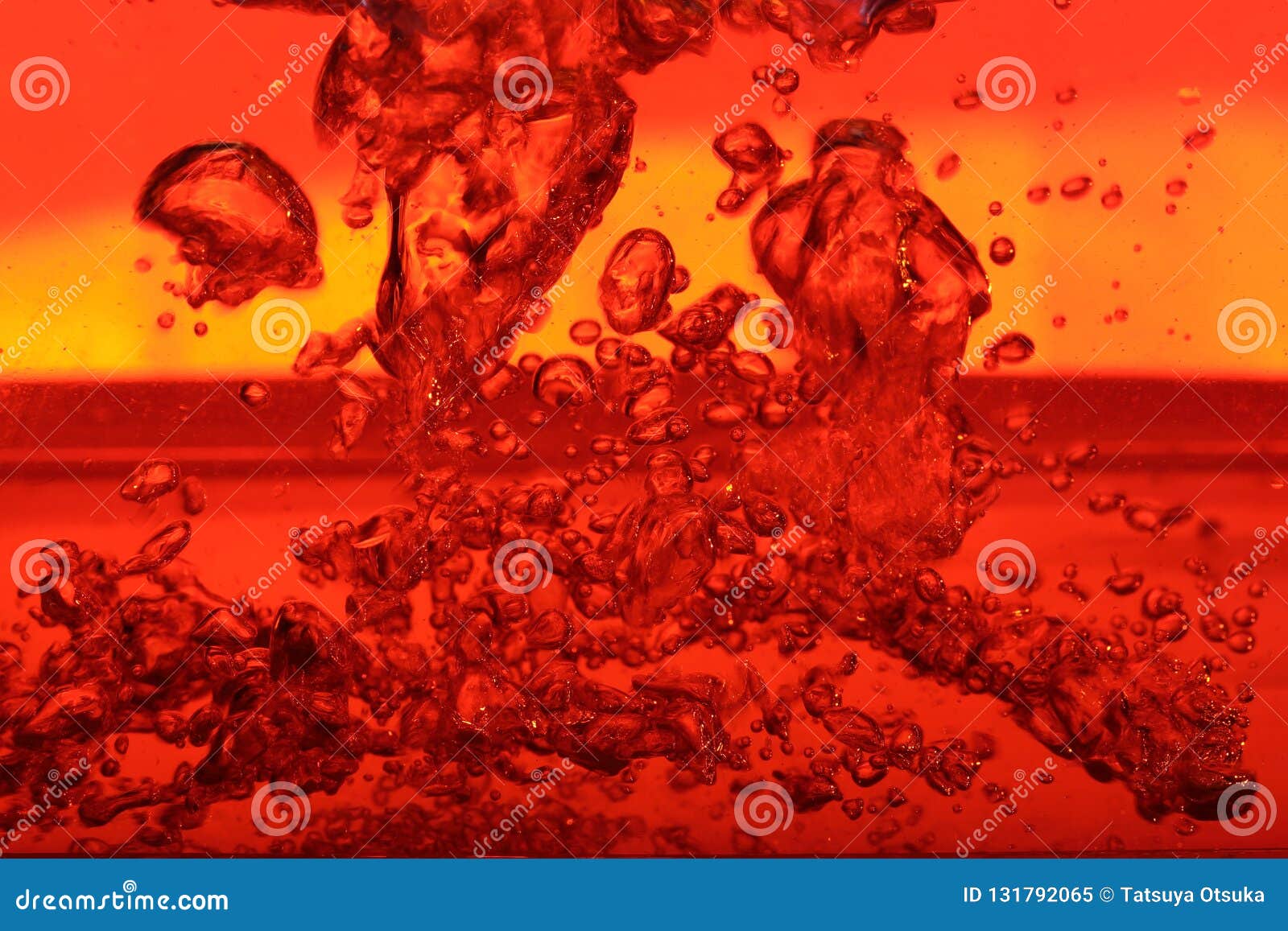 Water Bubbles in a Red Background Stock Image - Image of abstract ...