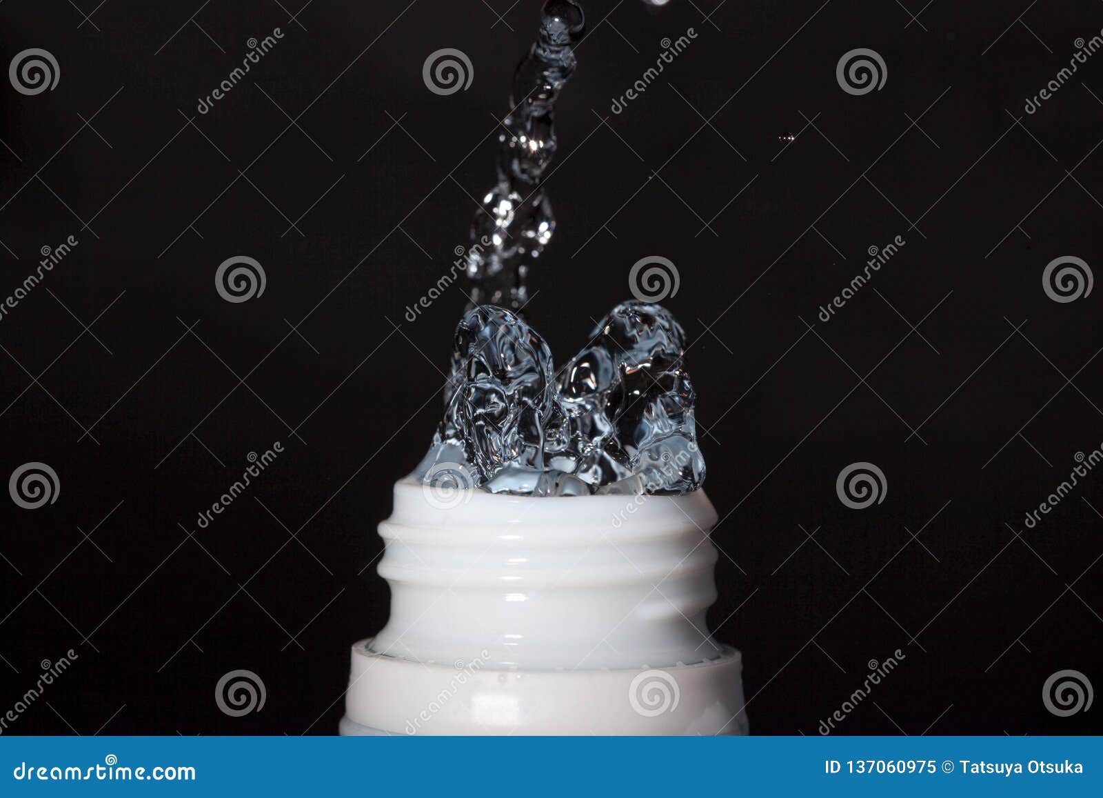 Water Splash in the Plastic Bottle Stock Image - Image of drop, bubble ...