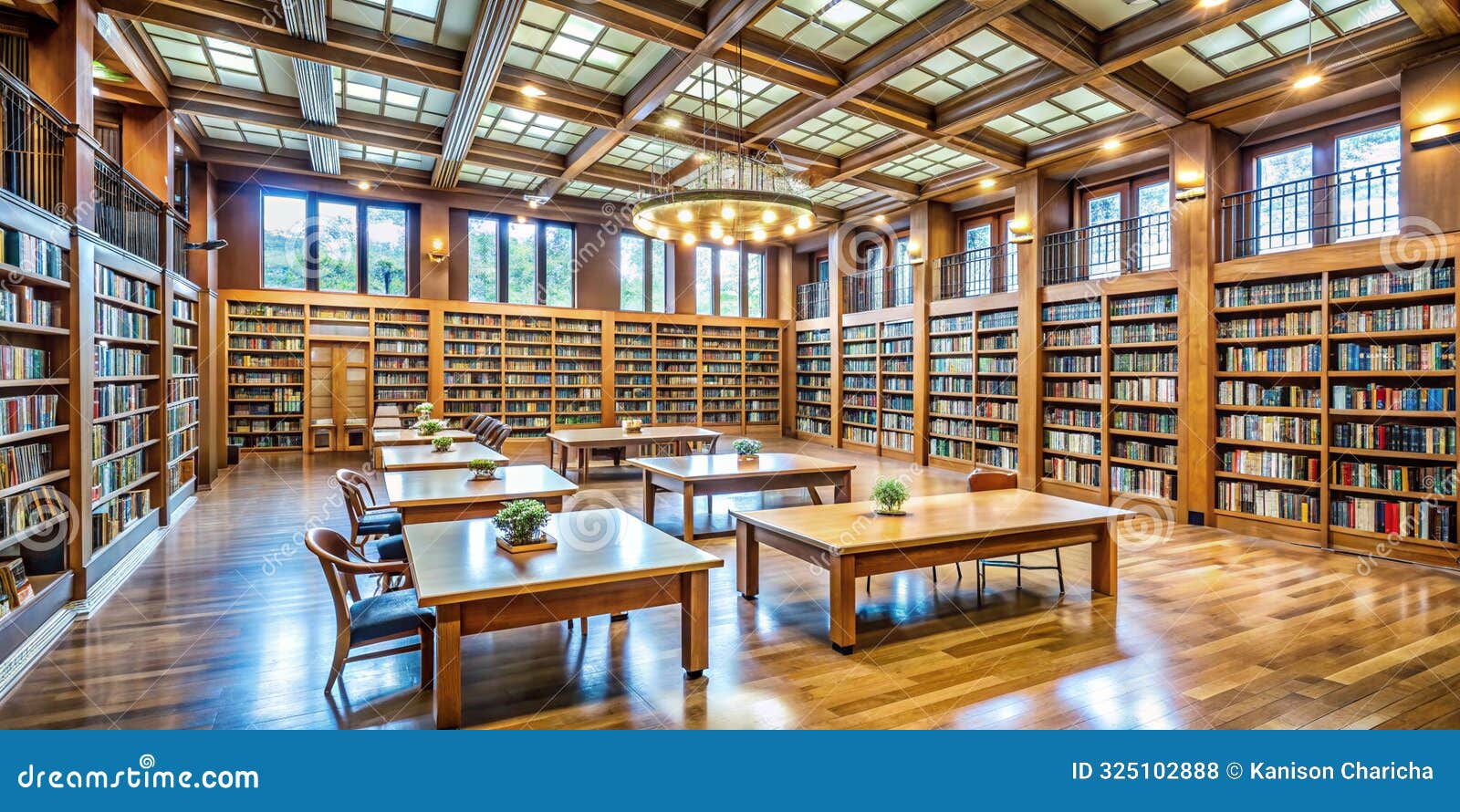 Pictures Inside the Library in Various Formats AI-Generated Content ...