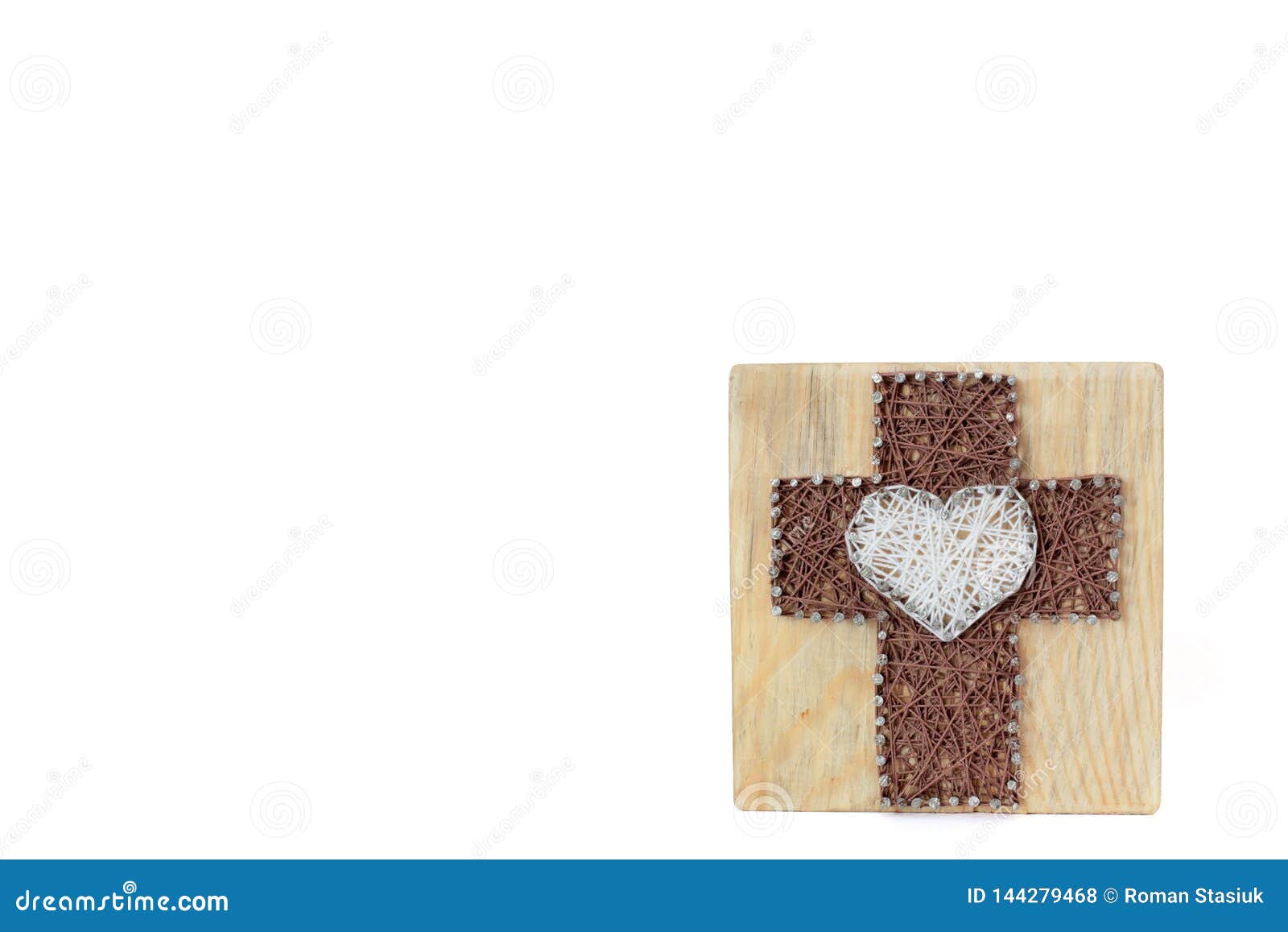 The Pictures in the Style of String Art. Cross Stock Photo - Image of ...