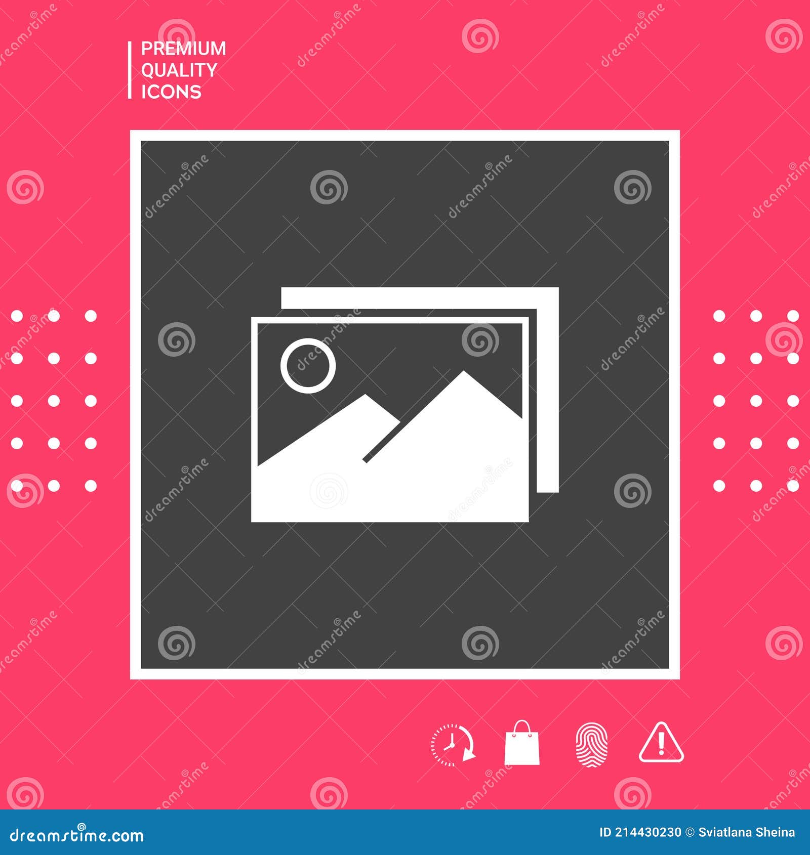 Pictures Symbol Icon. Graphic Elements for Your Design Stock Vector ...