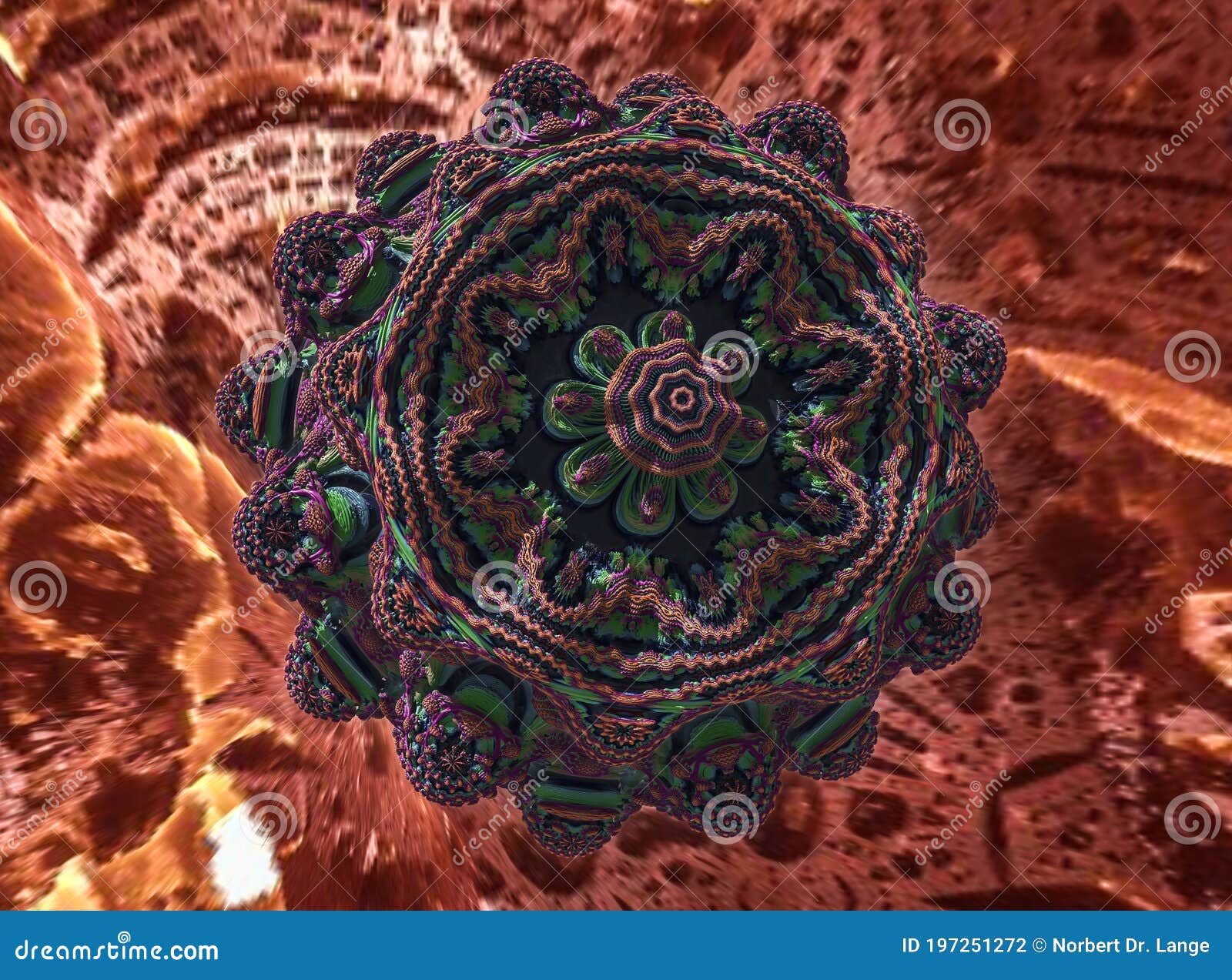 Pictures of Three-dimensional Fractals Stock Illustration ...