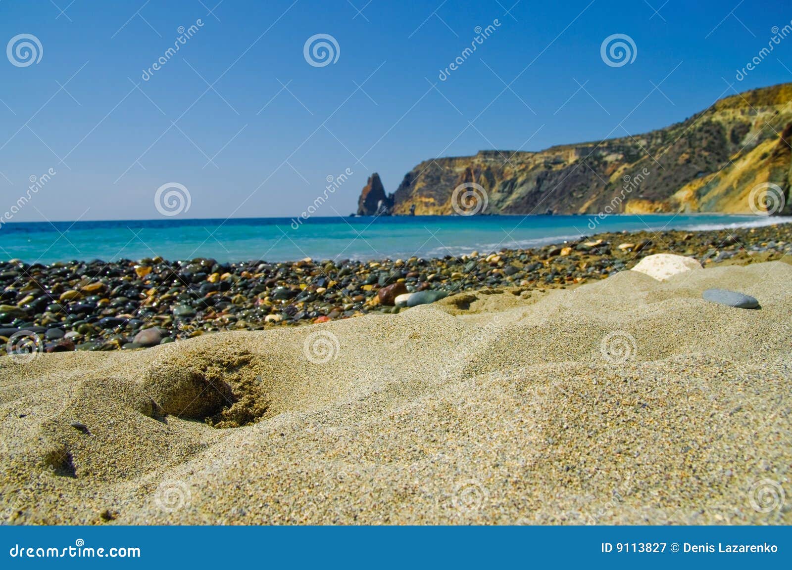 Picturesque beach stock image. Image of geological, beach - 9113827