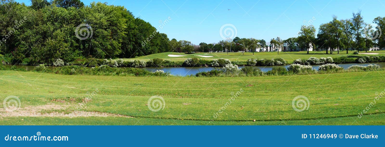 Picturesque golf course stock image. Image of summery - 11246949