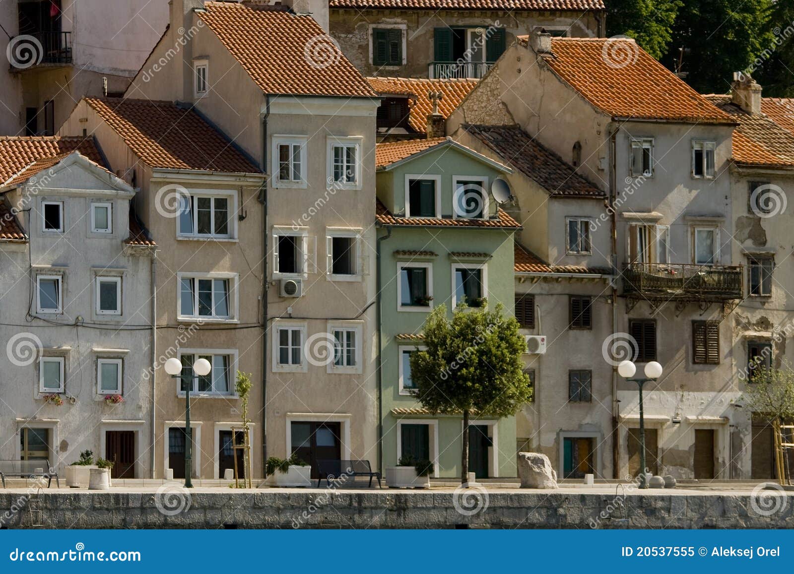 Picturesque Houses in Bakar Stock Image - Image of architecture ...