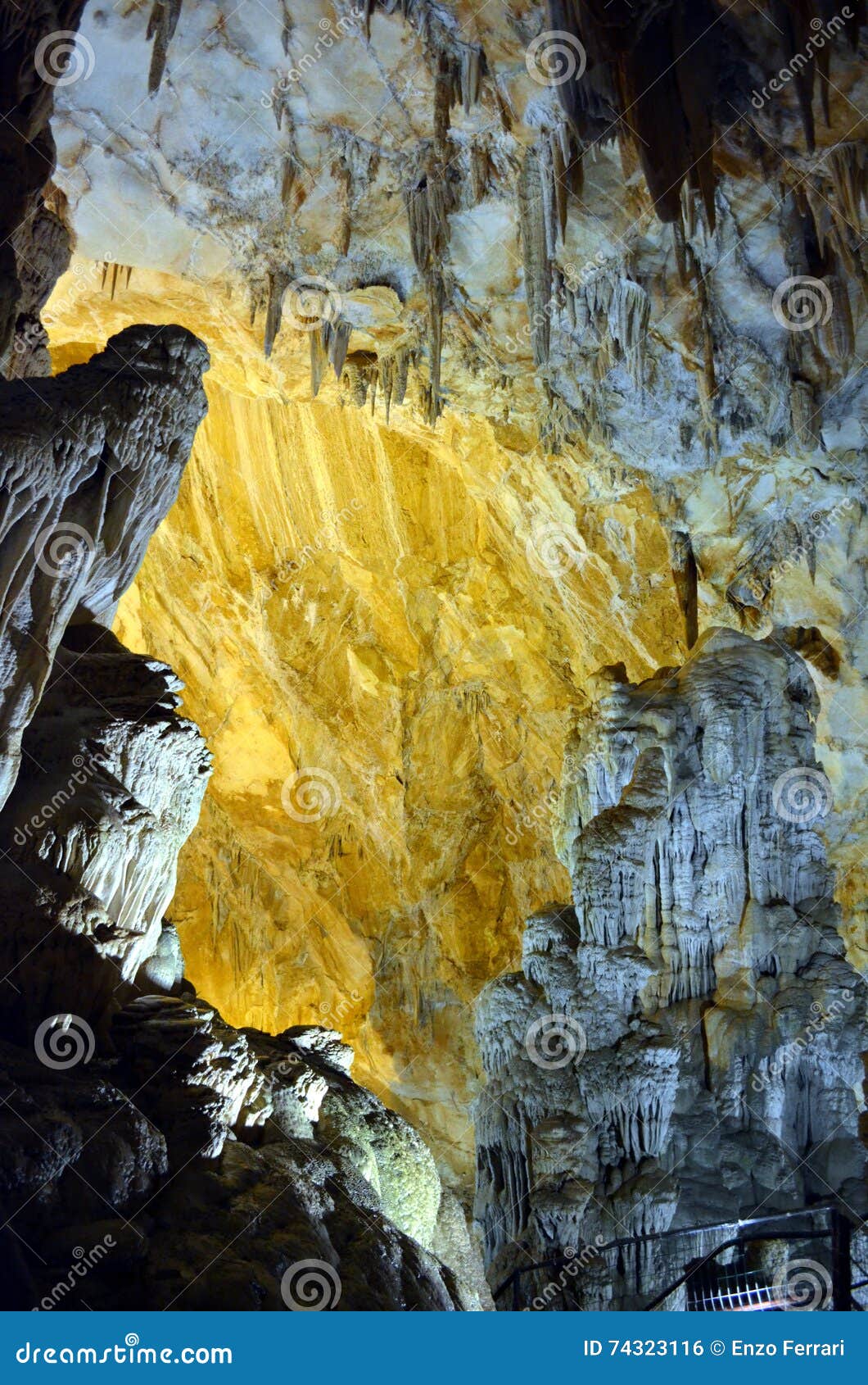 Picturesque Karst Features in the Cave Stock Photo - Image of ...