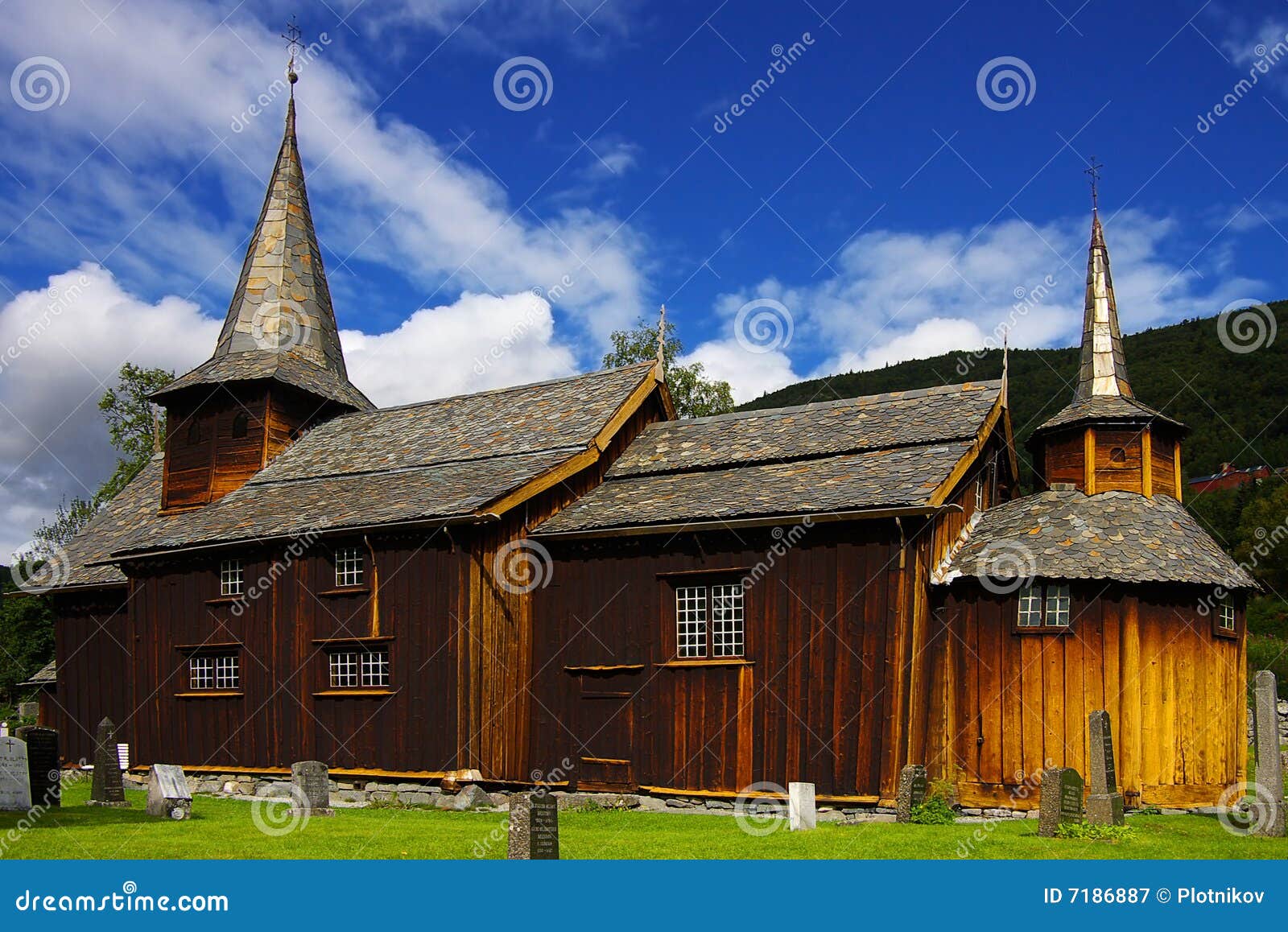 Picturesque Landscape with the Old Church Stock Image - Image of ...