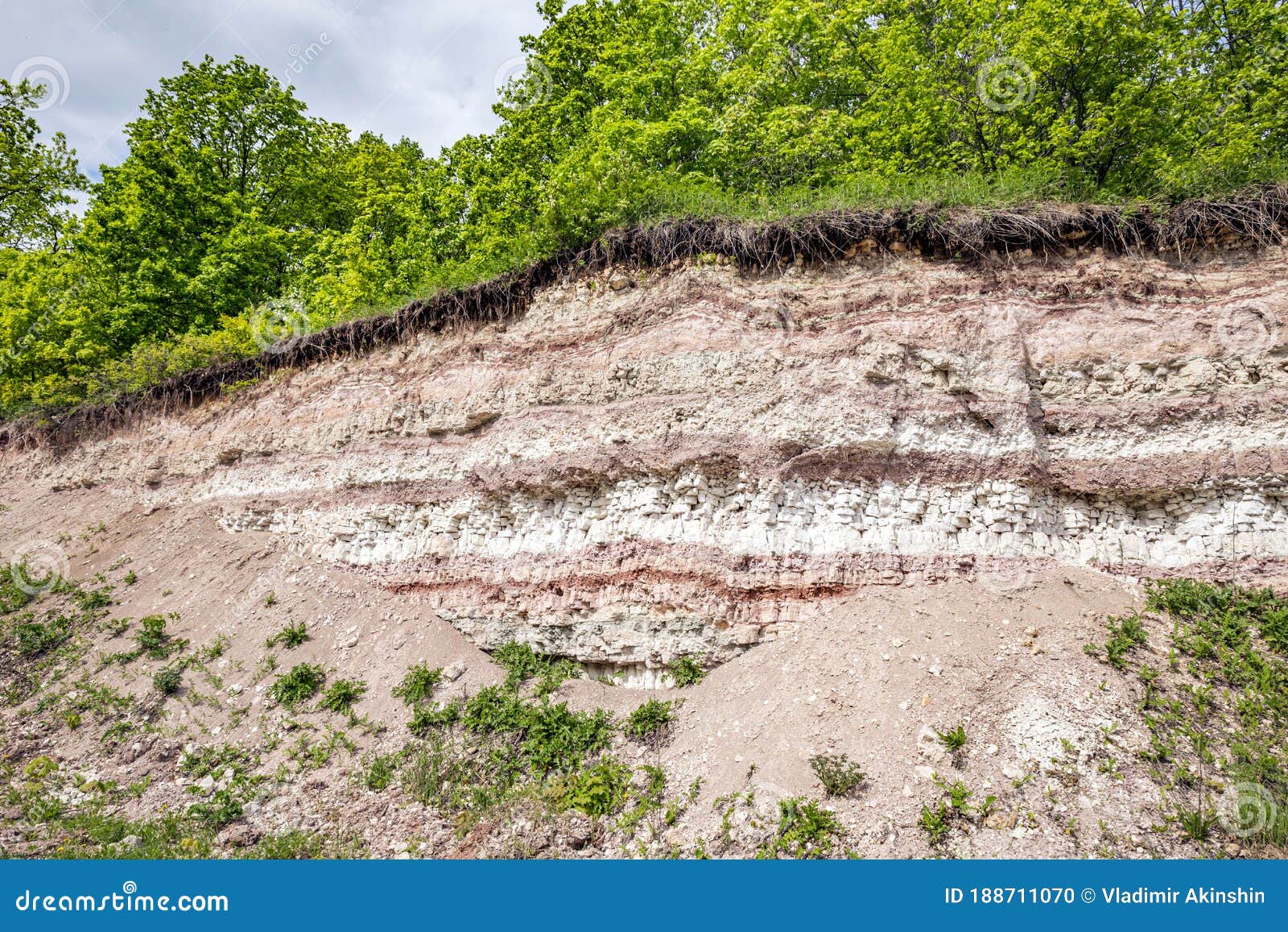 Unusual Rock Formations in the Form of Multi-colored Layers of Rocks ...