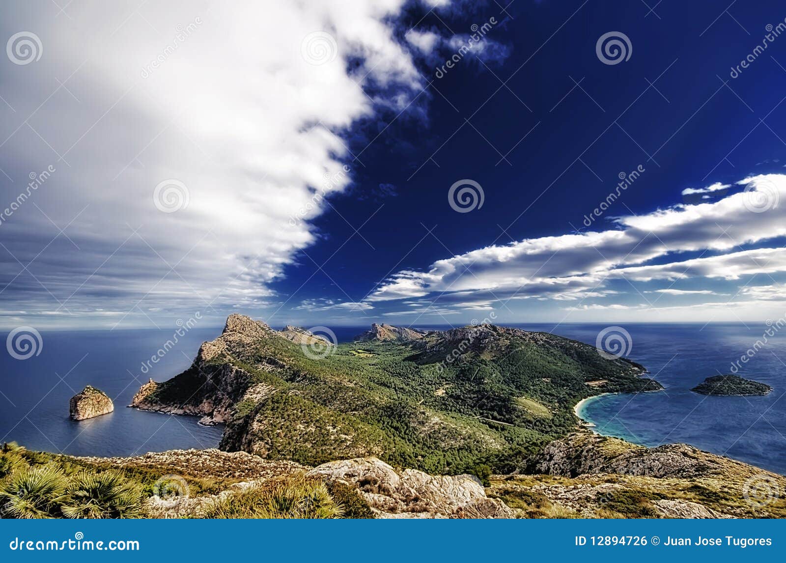 Picturesque Ocean Coastline Stock Photo - Image of remote, majorca ...