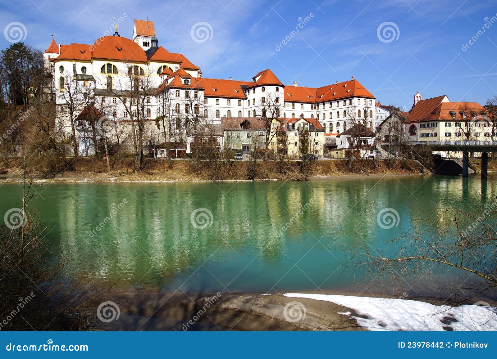 Picturesque Panorama of Fussen. Germany Stock Photo - Image of baroque ...