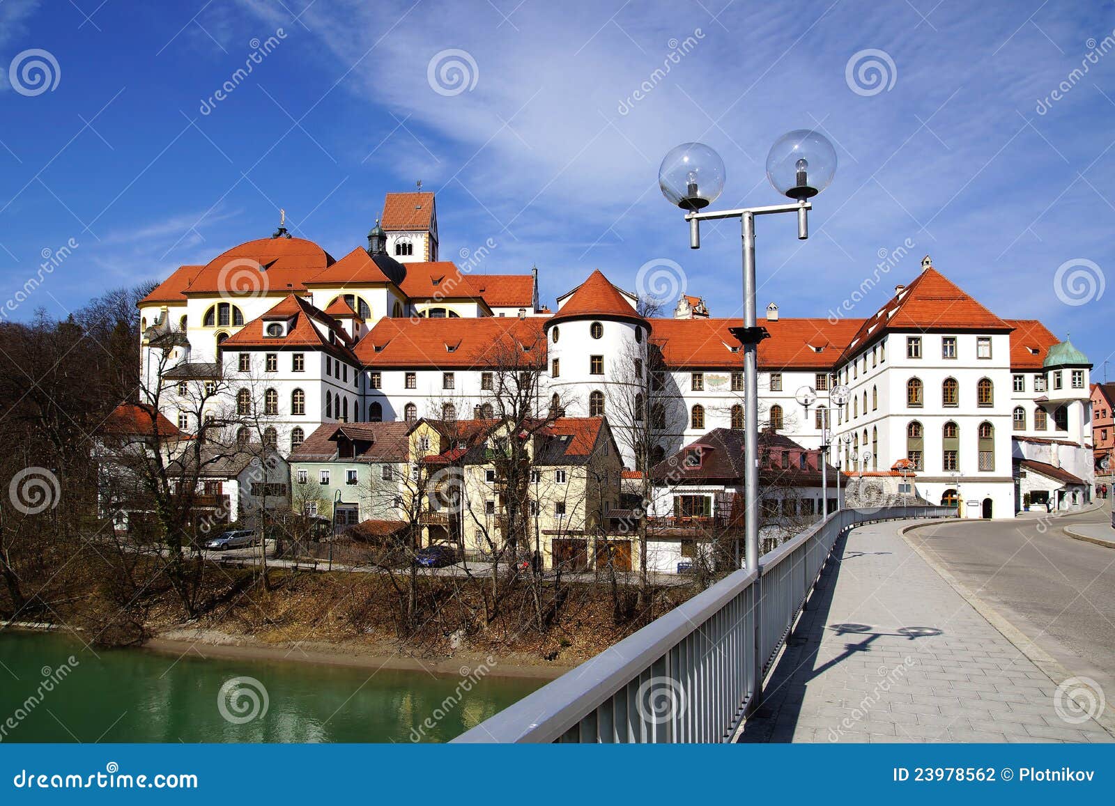 Picturesque Panorama of Fussen. Germany Stock Photo - Image of ...