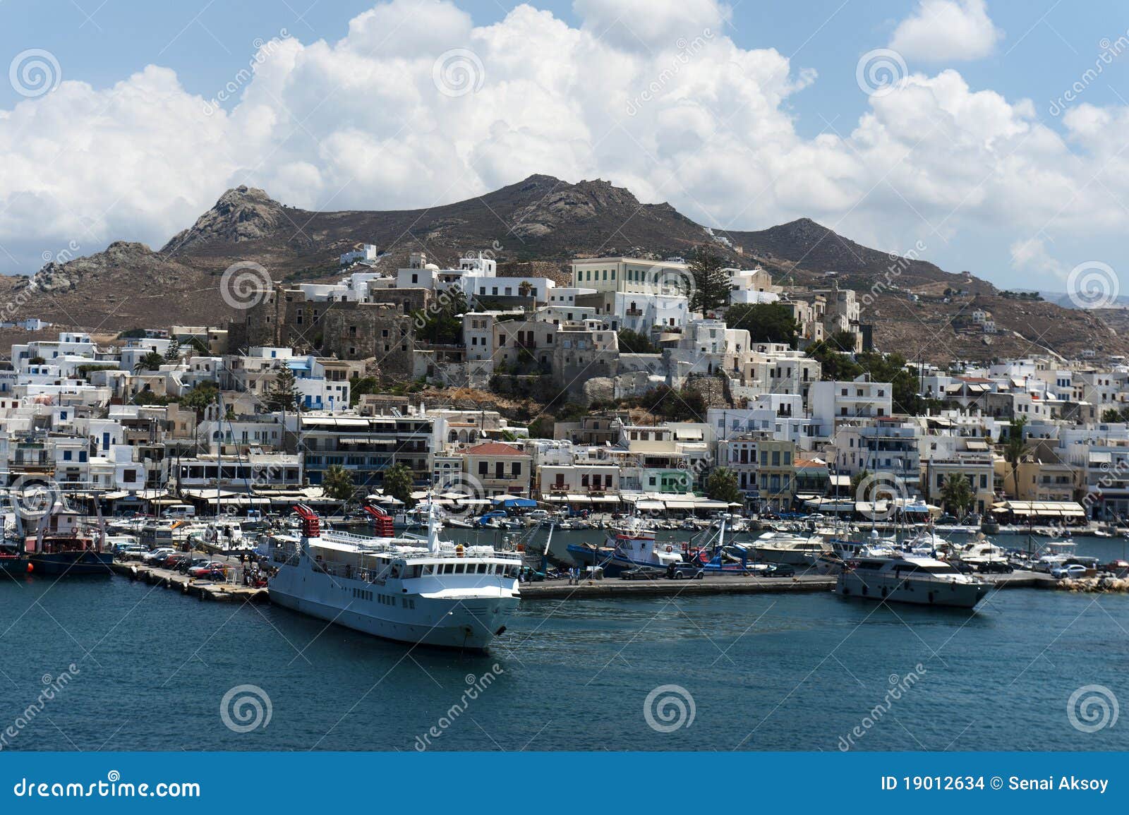 Picturesque Port, Paros, Greece Stock Photo - Image of greek, tourism ...