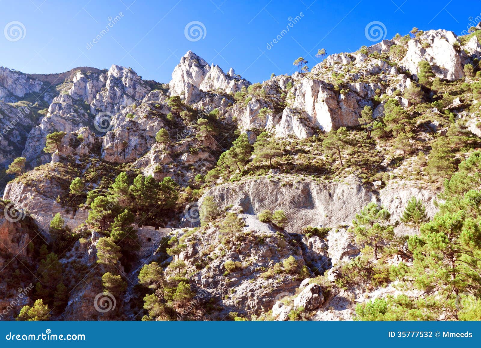 Picturesque Rocks in Province of Granada, Spain Stock Photo - Image of ...