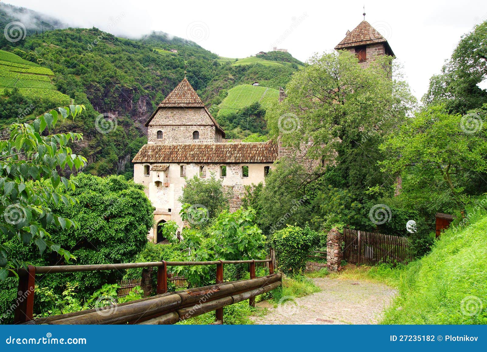 Picturesque Rural Landscape with Castle. Stock Photo - Image of fort ...