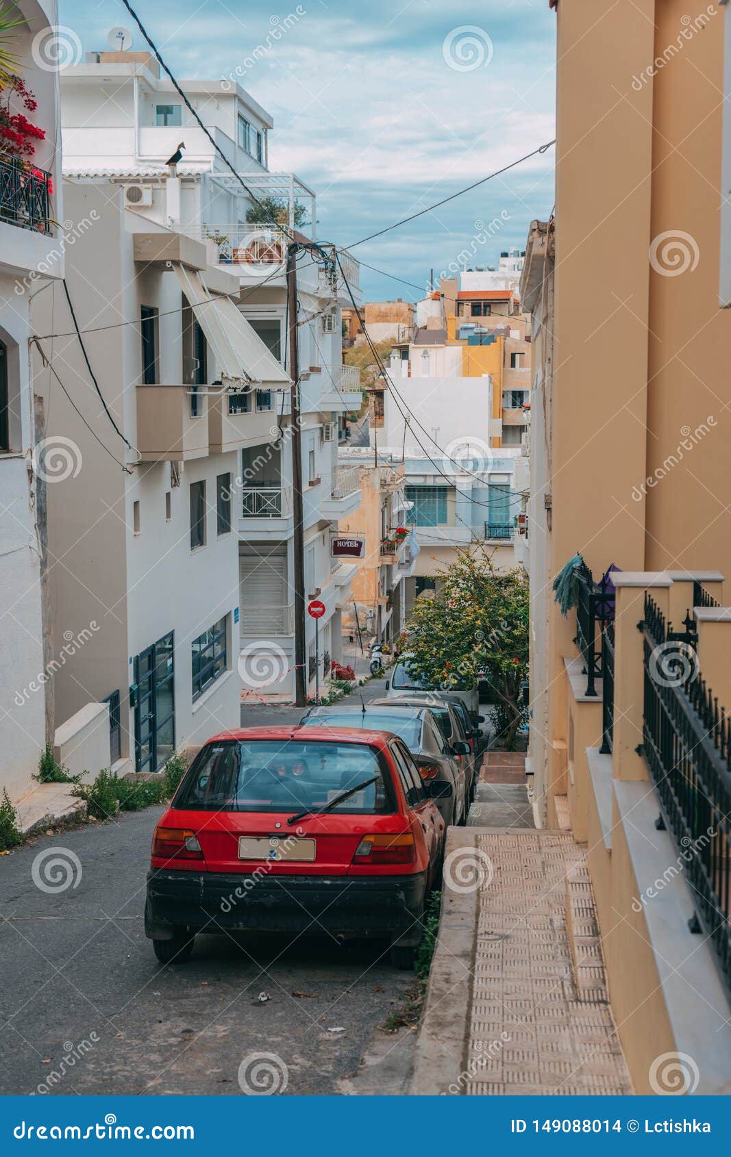 The Picturesque Streets of Crete with Its Sights and Ancient Buildings ...