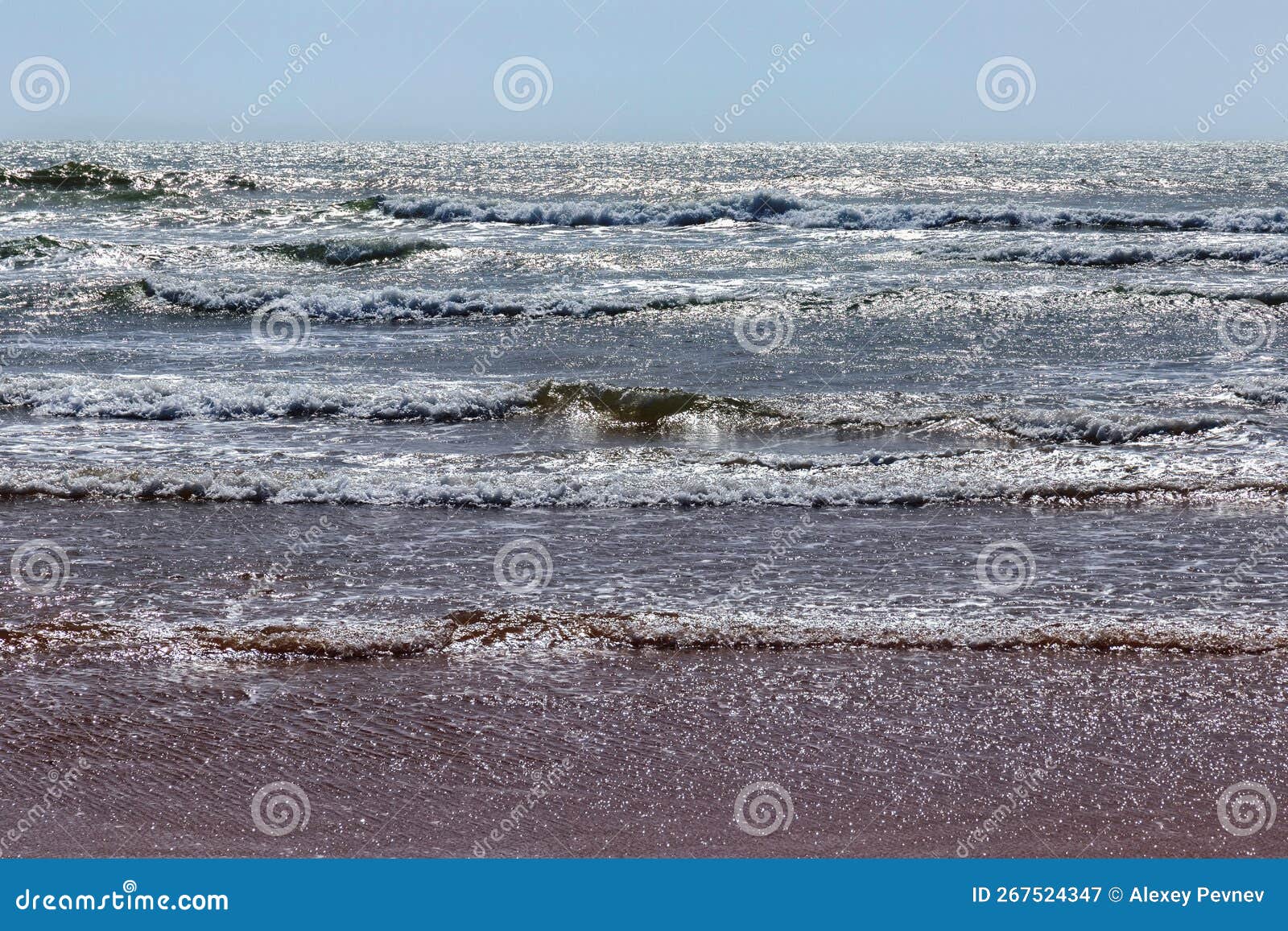 Picturesque View of the Atlantic Ocean Waves Stock Image - Image of ...