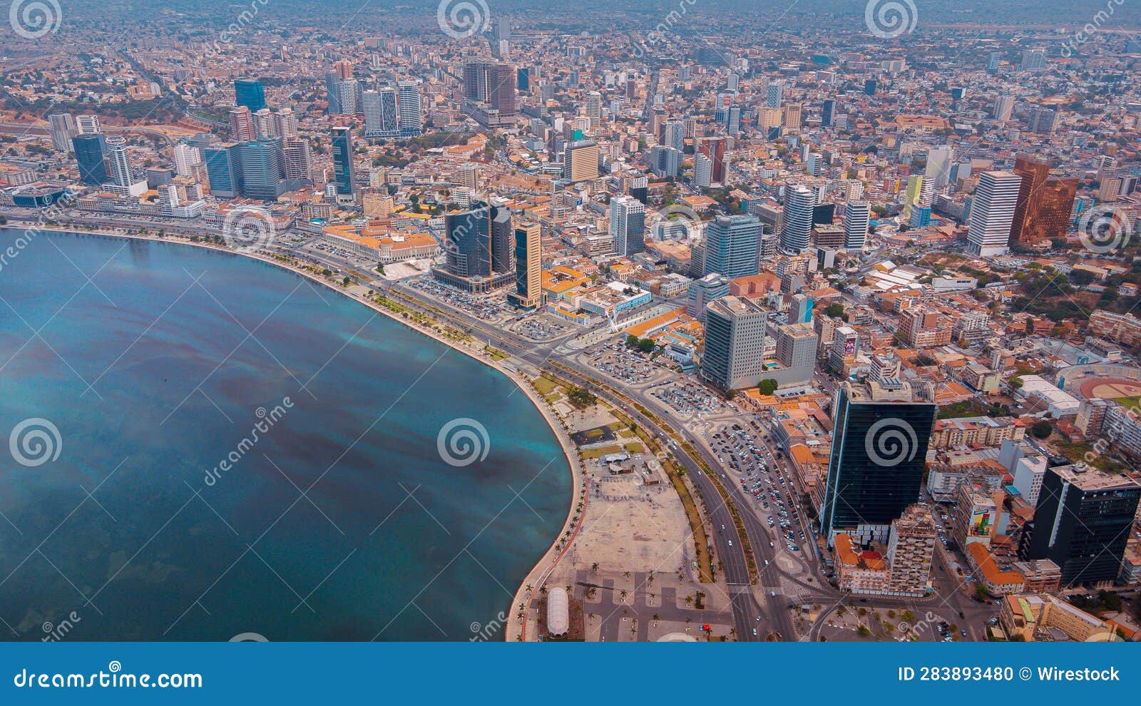 Picturesque View of the Beachfront in Luanda, Angola Stock Photo ...