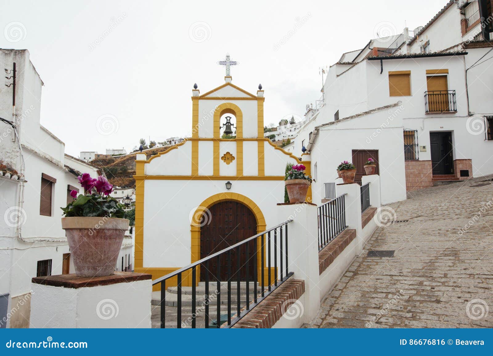 Picturesque View of Typical Spanish Church Stock Photo - Image of ...