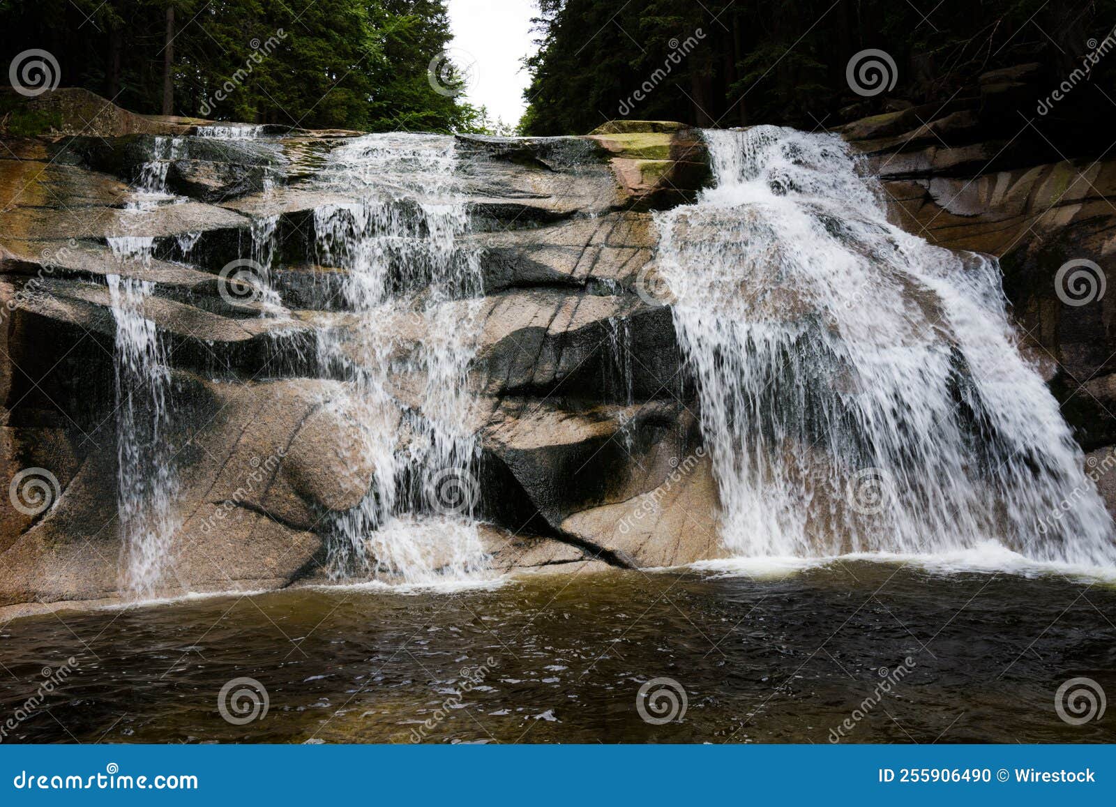 Picturesque View of the Waterfall Stock Photo - Image of beauty, tree ...