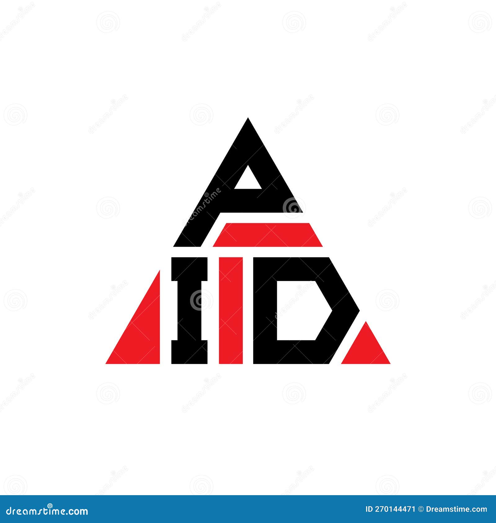 PID Triangle Letter Logo Design with Triangle Shape. PID Triangle Logo ...