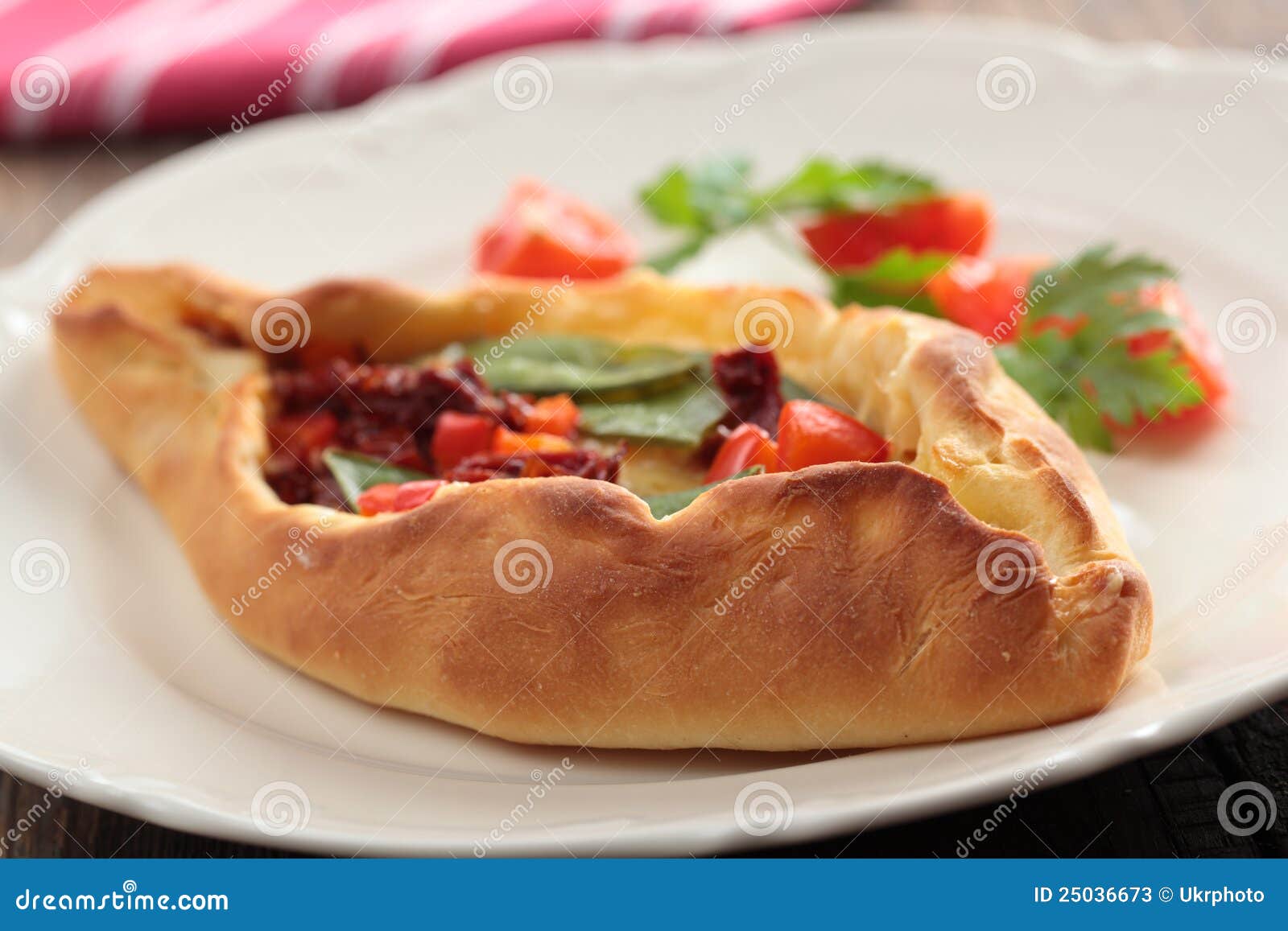 Pide stock image. Image of turkish, vegetables, pide - 25036673