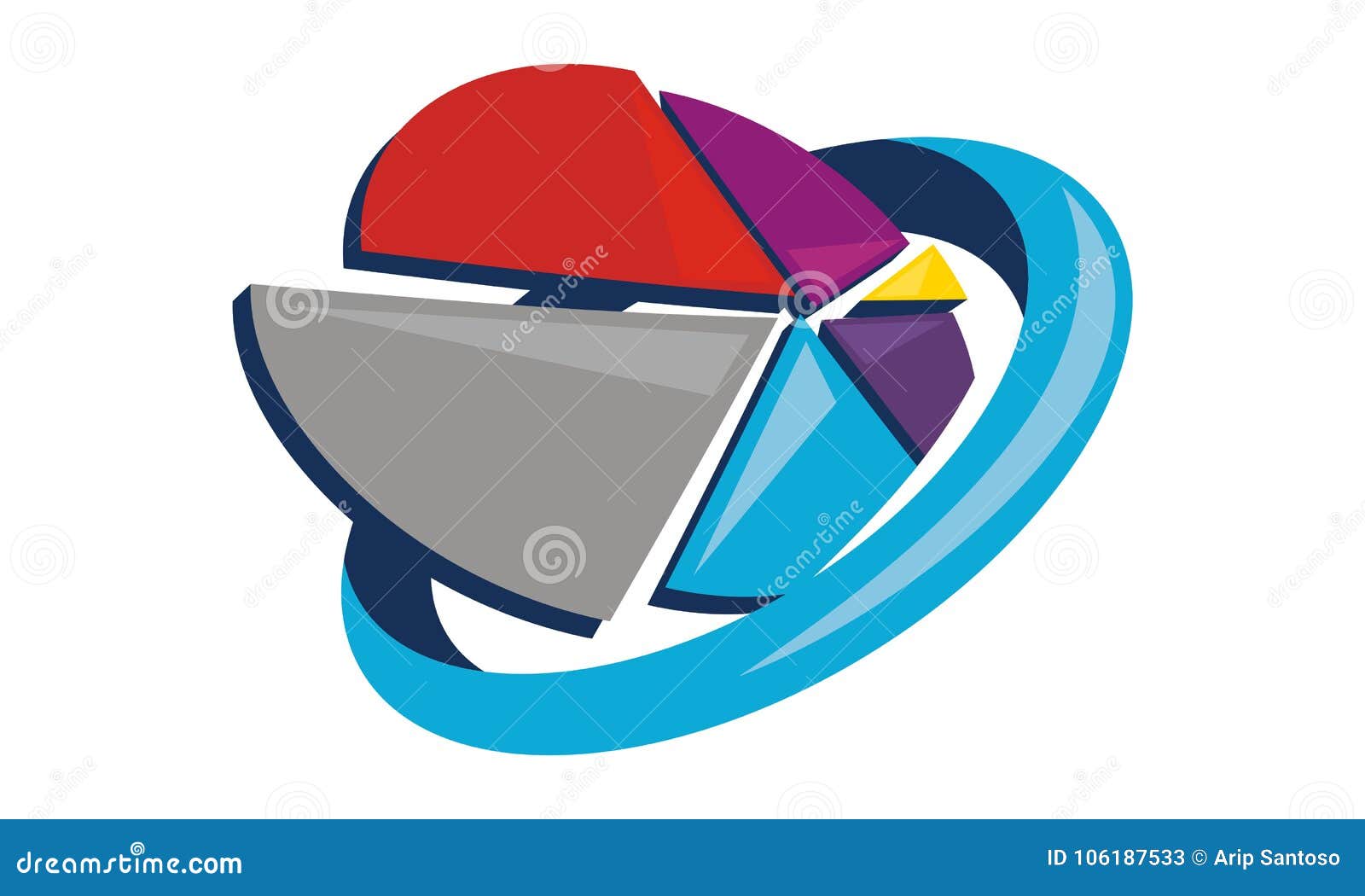 2d Pie Chart Icon