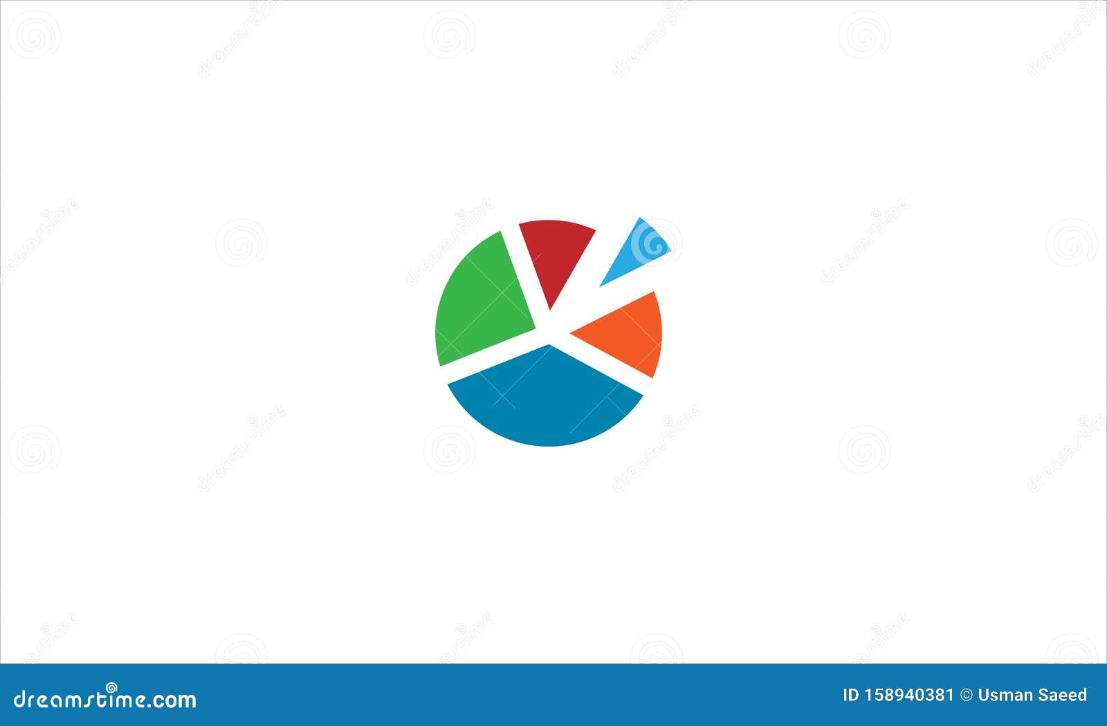 Pie Chart Icon Vector Solid Logo Illustration Pictogram Isolated on ...