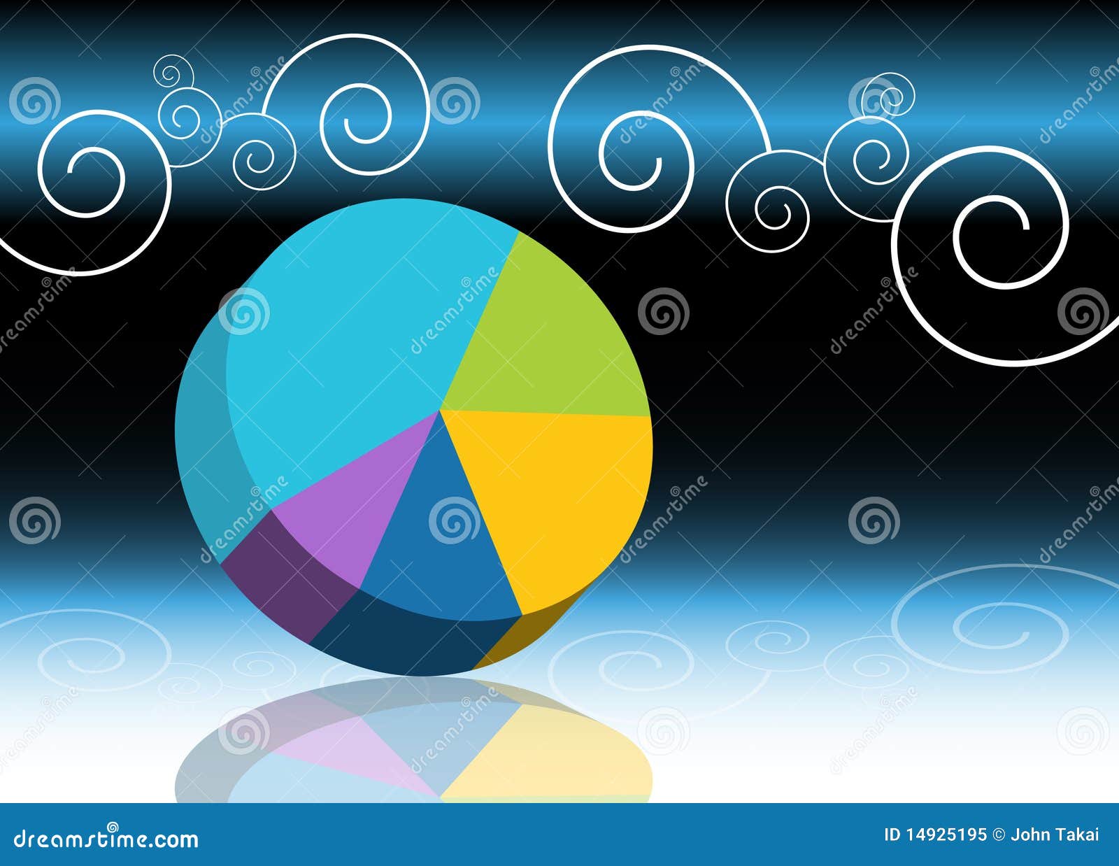 Pie Chart Background stock vector. Illustration of clip - 14925195