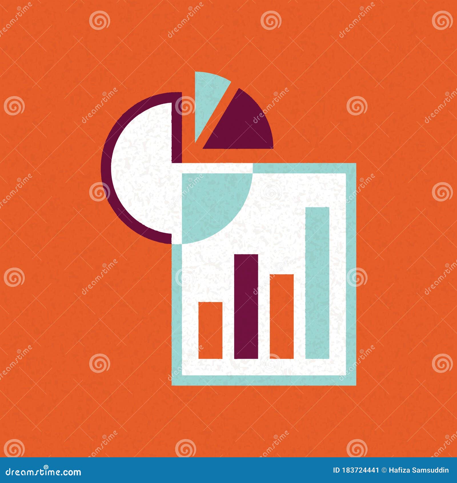 Pie Chart and Bar Graph. Vector Illustration Decorative Background ... Pie Chart and Bar Graph. Vector Illustration Decorative Background ...