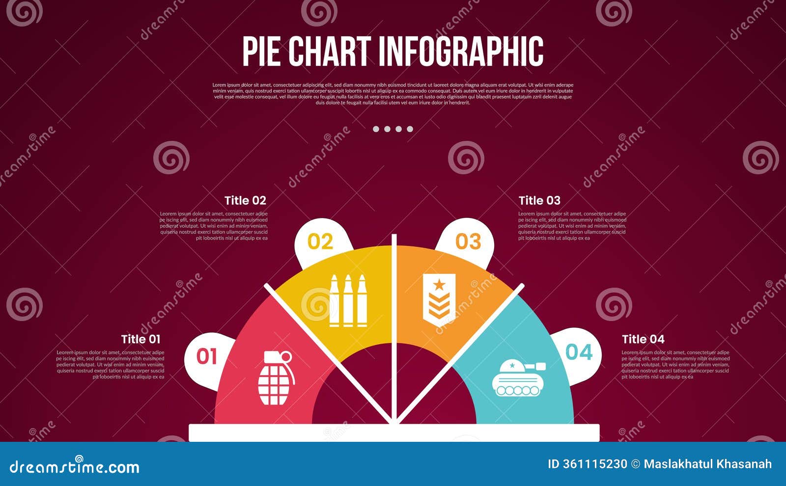 Pie Chart Base Template Infographic With Creative Unbalance Piechart ...