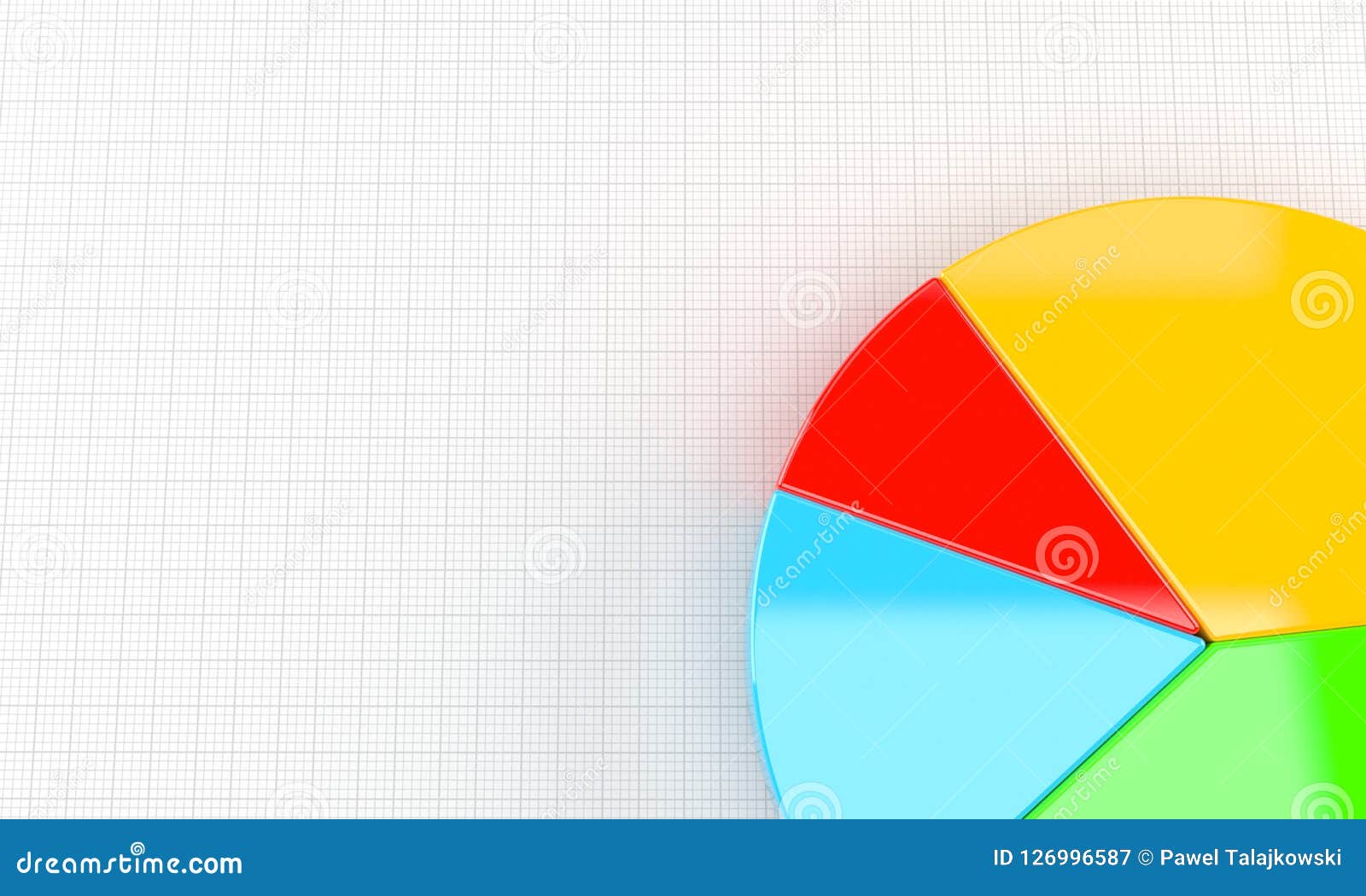 Pie chart stock illustration. Illustration of view, notepad - 126996587