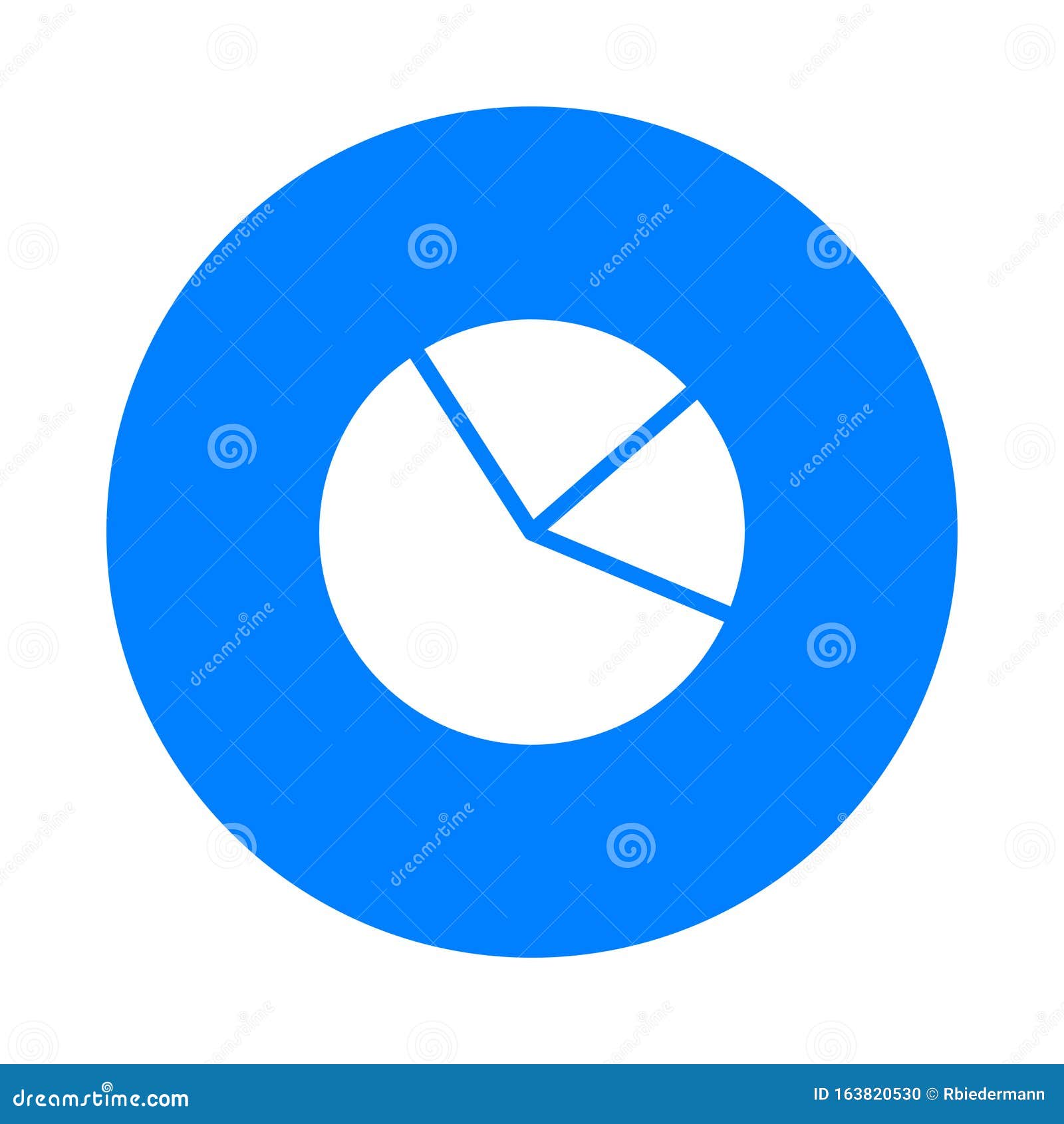 Pie chart and circle stock vector. Illustration of piechart - 163820530