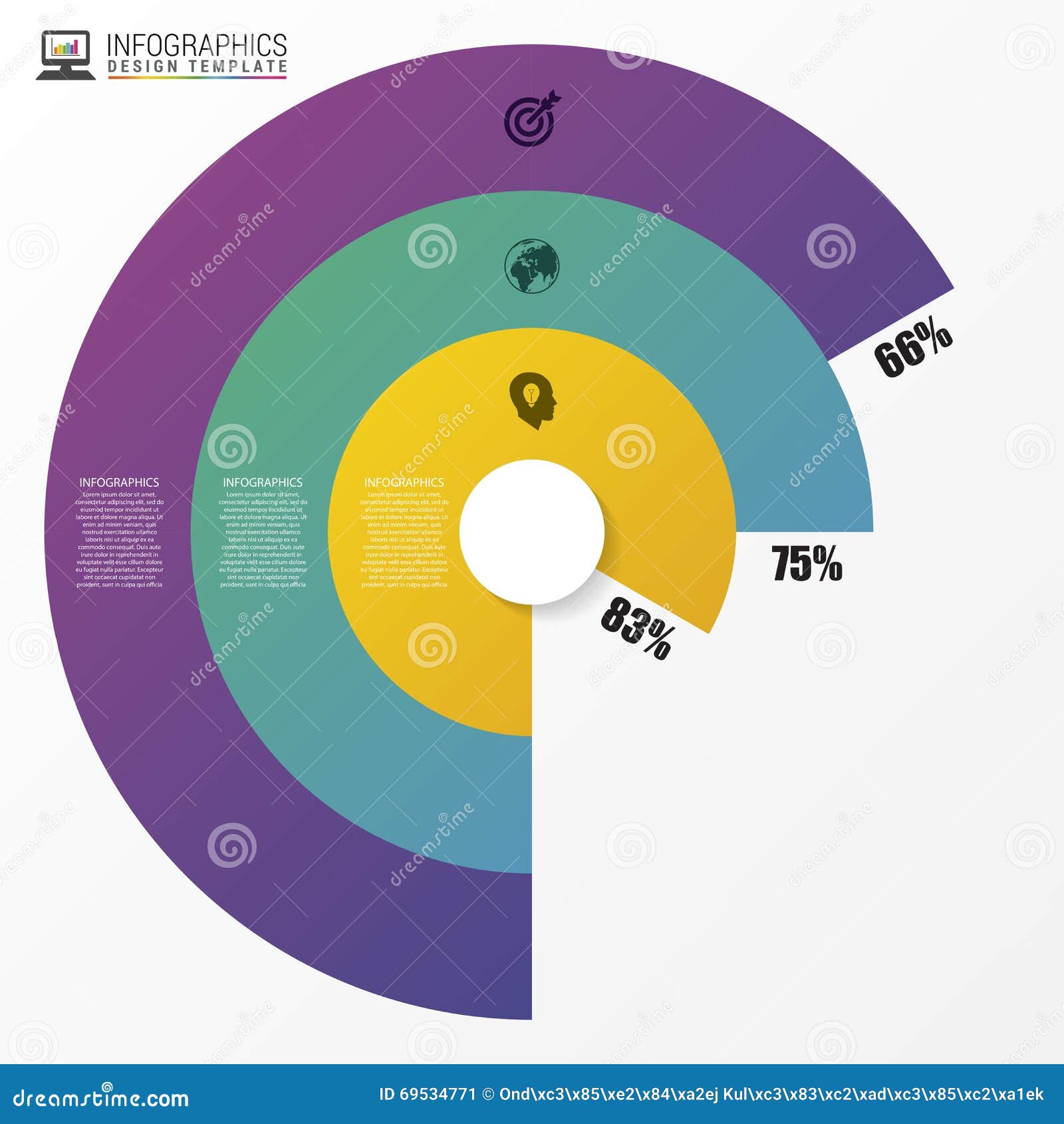 Pie Chart Circle Graph. Modern Infographics Design Template Stock ... Pie Chart Circle Graph. Modern Infographics Design Template Stock ...