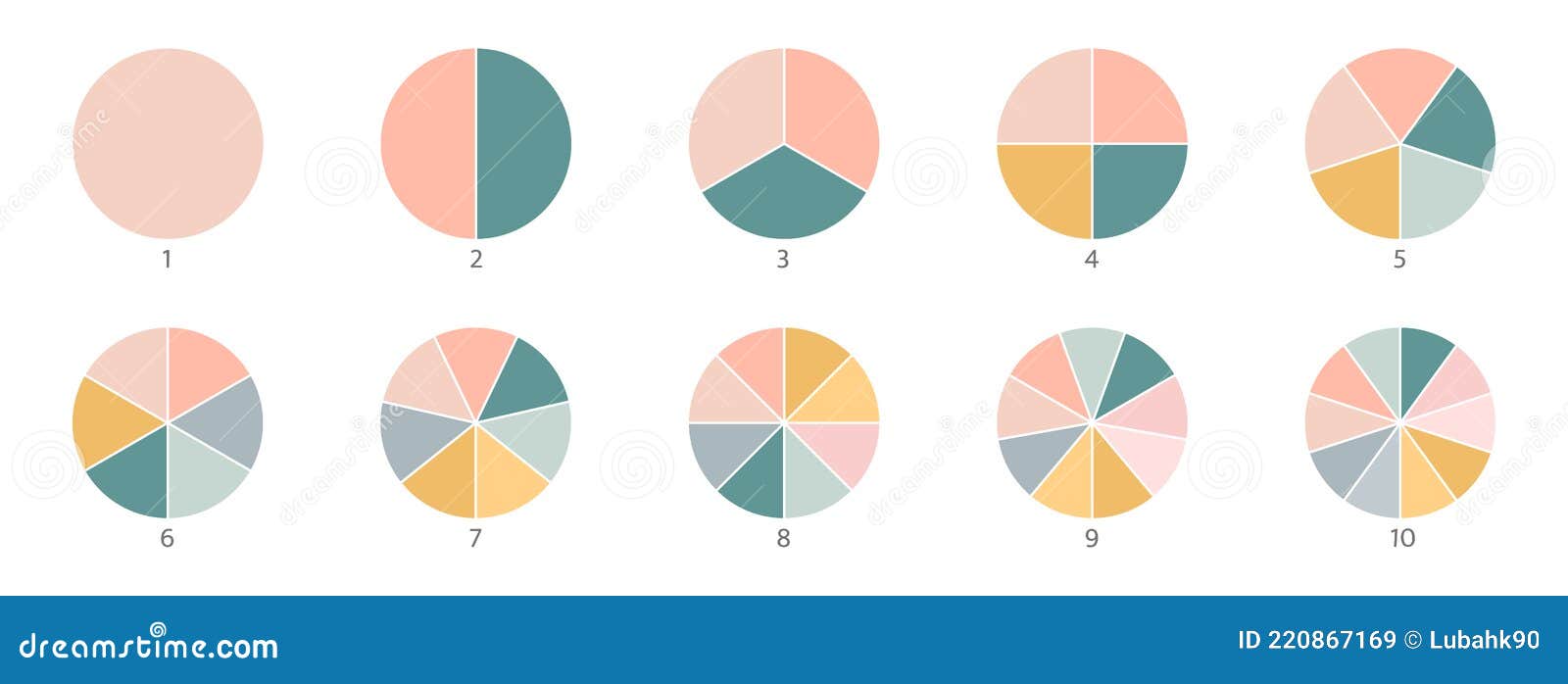 Pie Chart, Pie Graph, Circular, Circle Diagram From 2 To 65 Segments ... Pie Chart, Pie Graph, Circular, Circle Diagram From 2 To 65 Segments ...