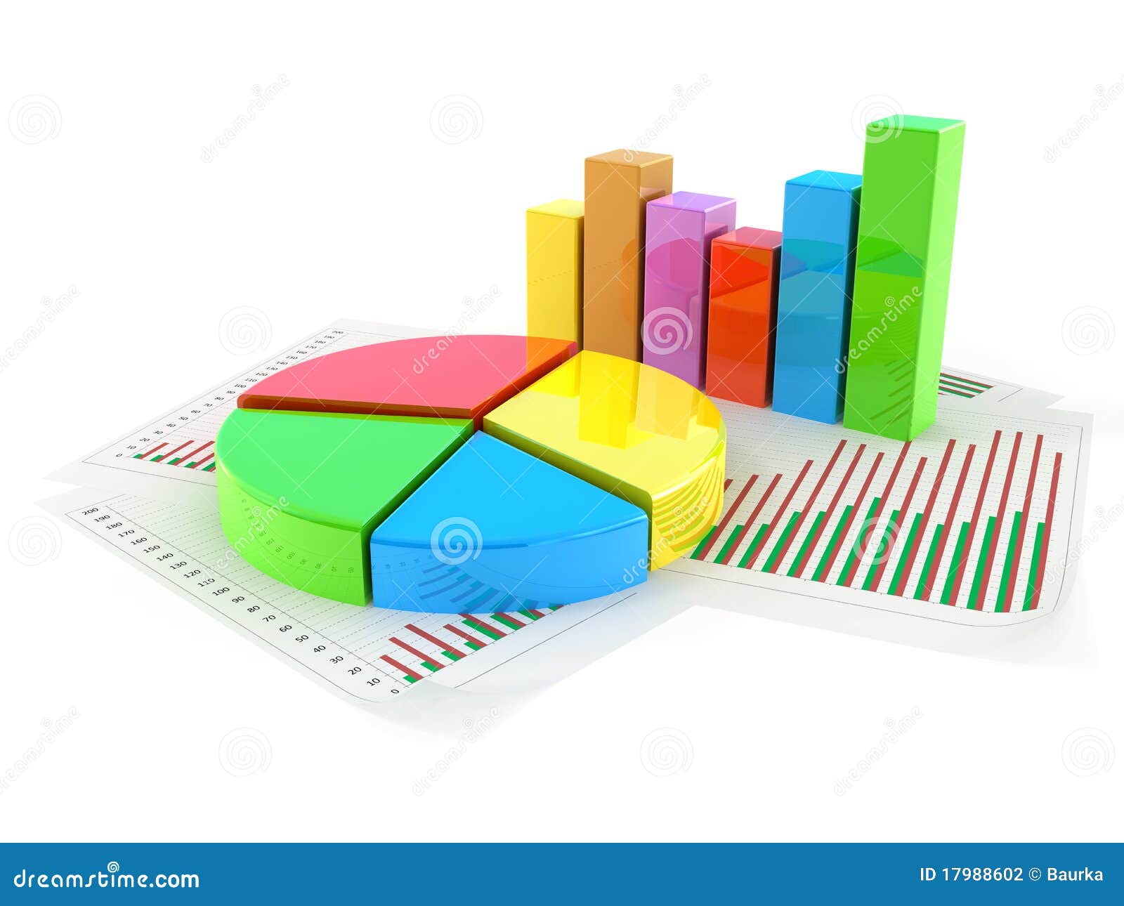 Pie chart concept stock illustration. Illustration of graph - 17988602