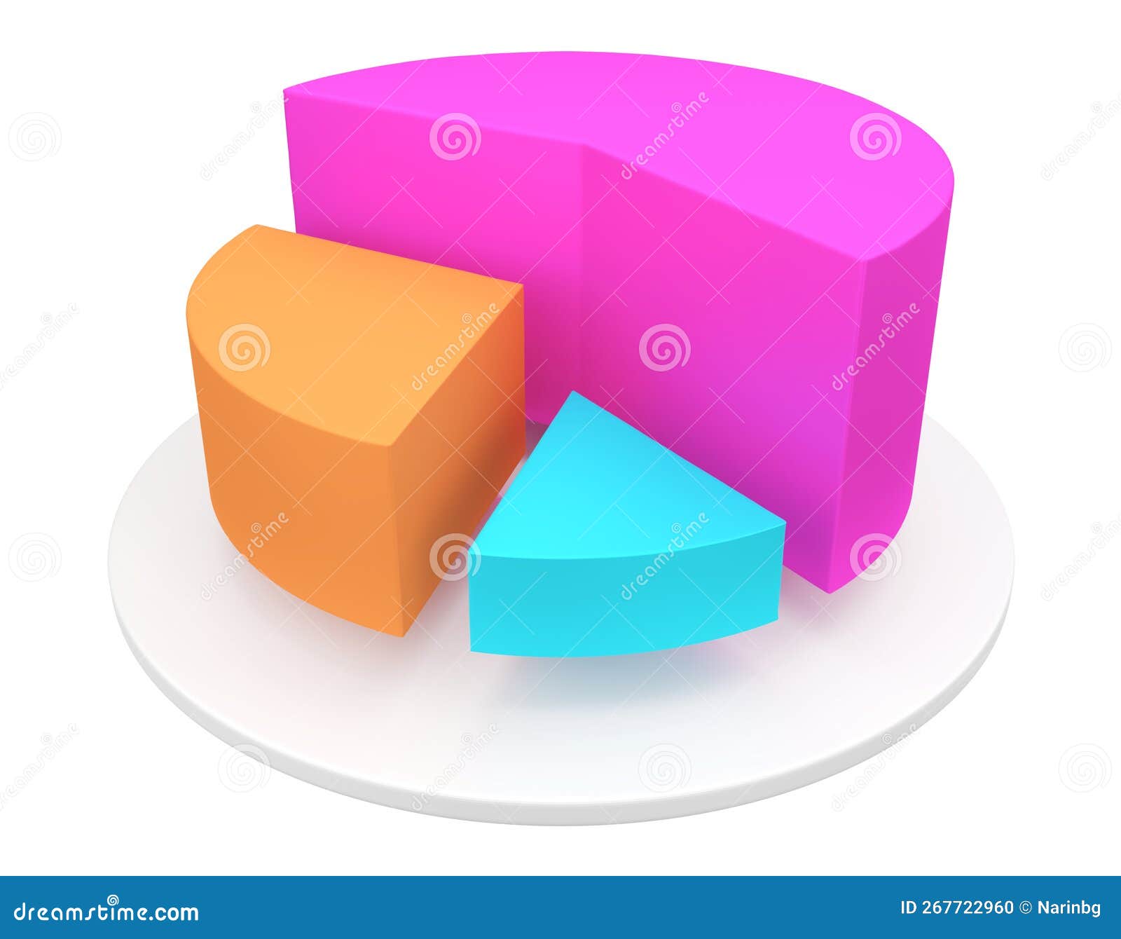 Pie Chart 3D Icon Transparent Illustration Stock Photo - Illustration ...
