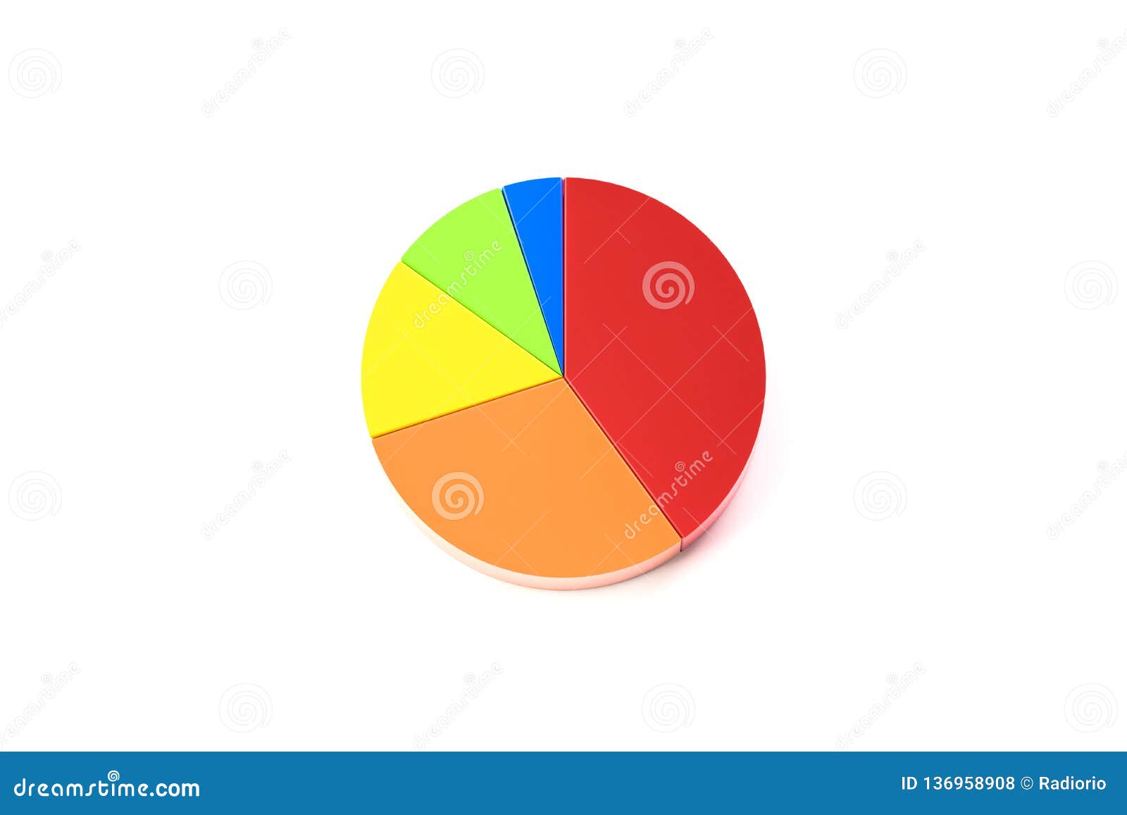 Pie chart stock illustration. Illustration of whitebackground - 136958908