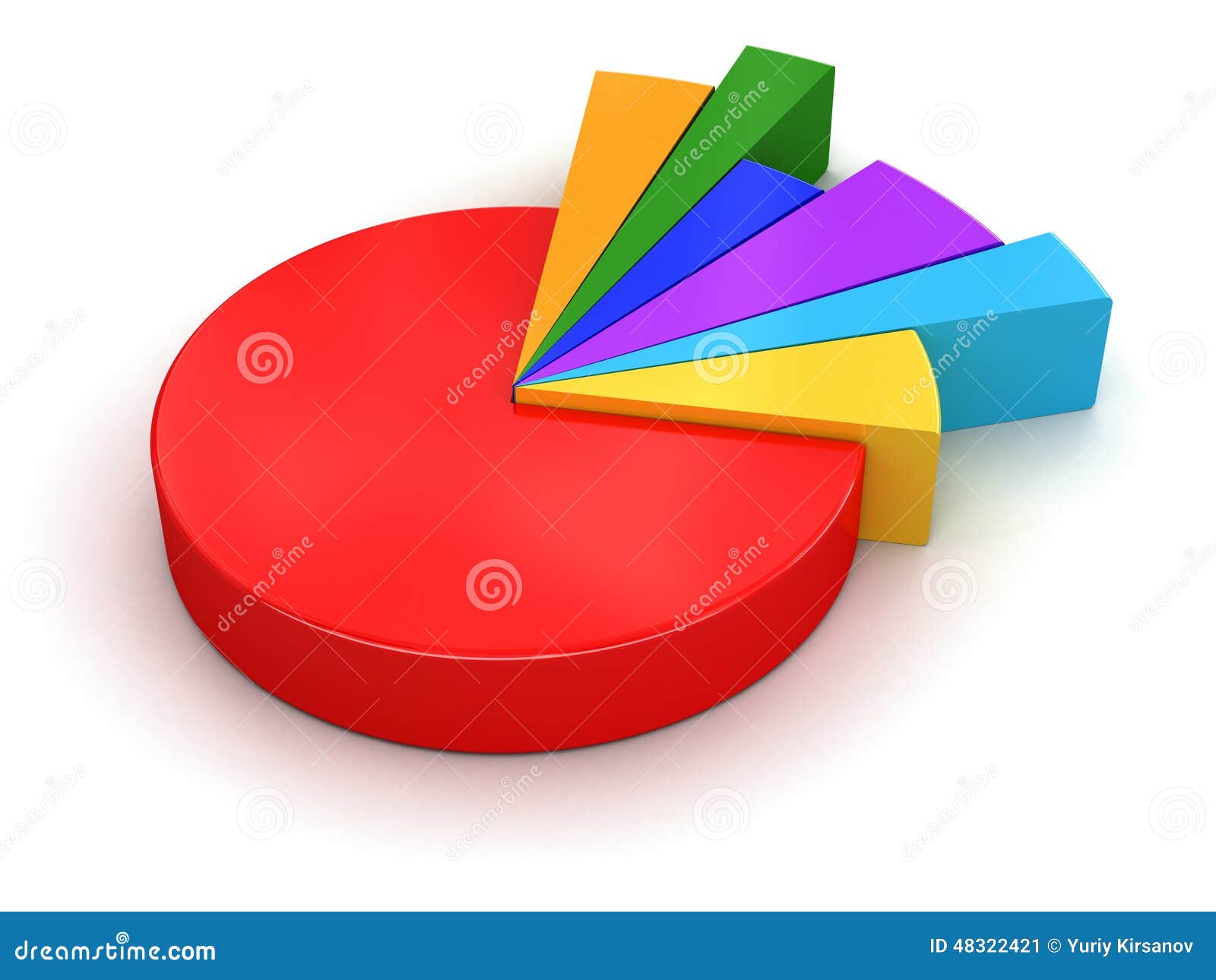 Pie chart stock illustration. Illustration of success - 48322421