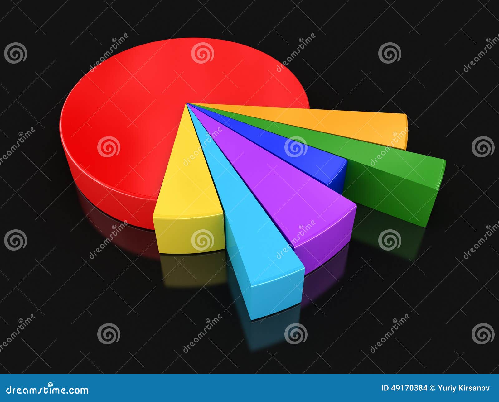 Pie chart stock illustration. Illustration of making - 49170384