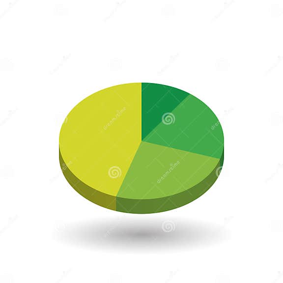 Green Pie Chart Design Element Stock Vector - Illustration of icon ...