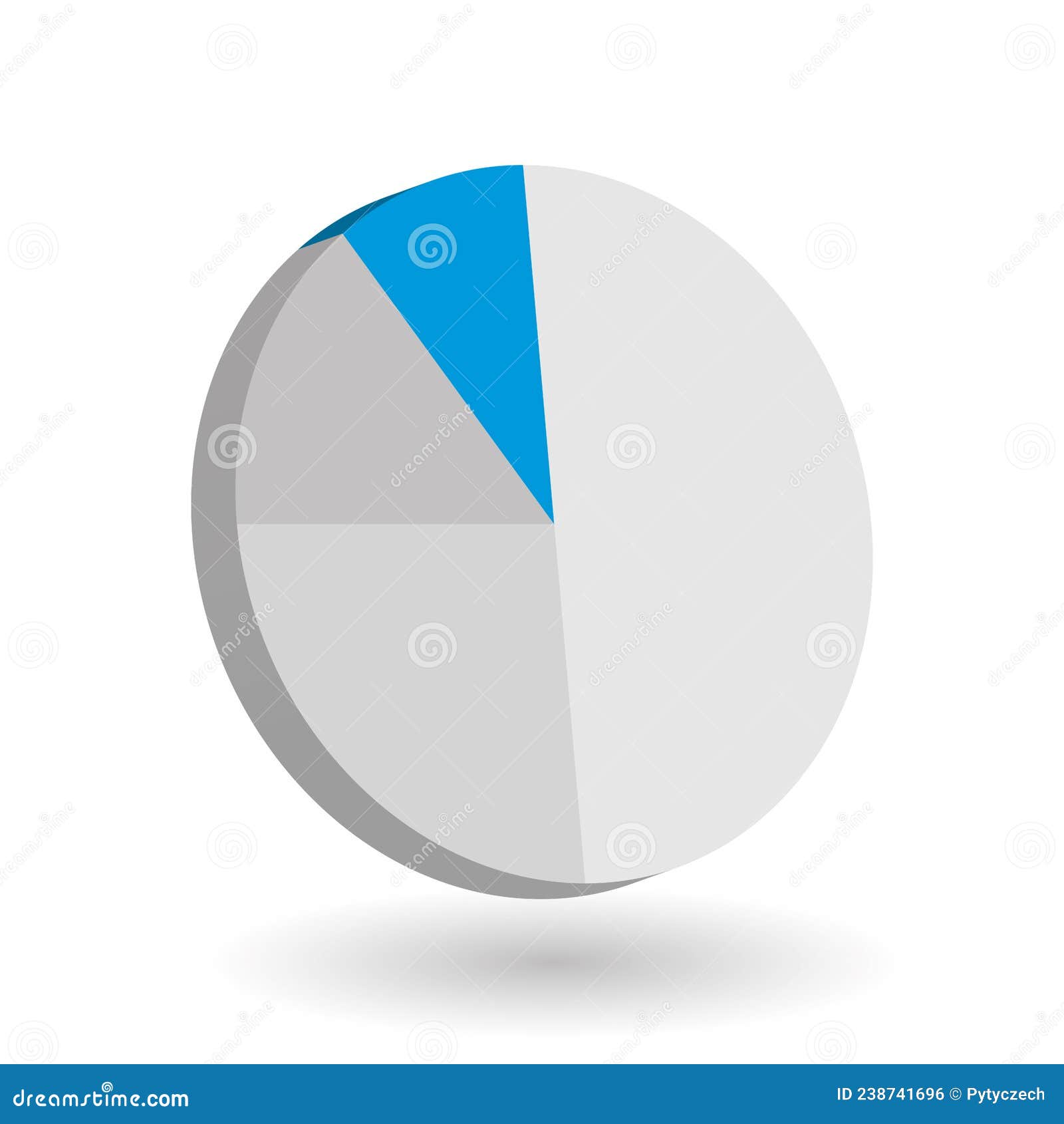 Pie Chart Vector Design Element Stock Vector - Illustration of progress ...
