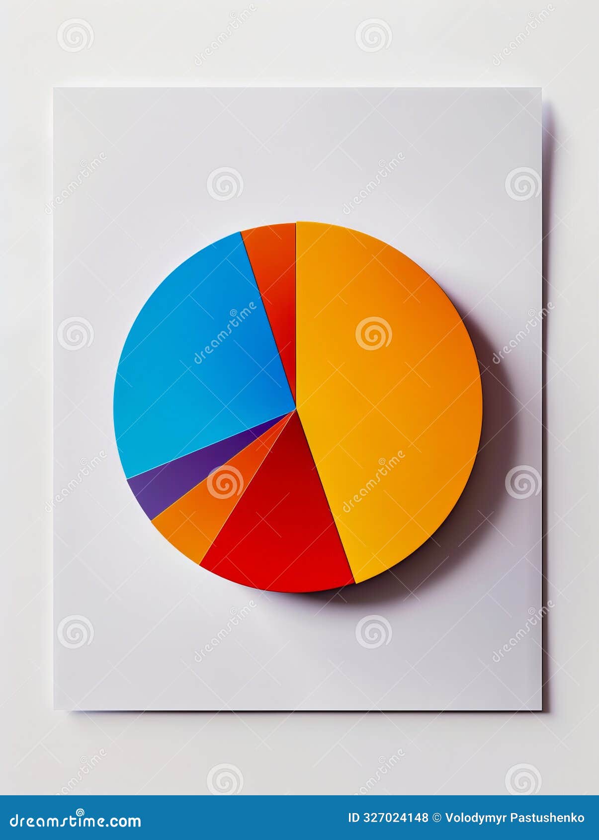 A Pie Chart with Different Colors on it Stock Photo - Image of white ... A Pie Chart with Different Colors on it Stock Photo - Image of white ...