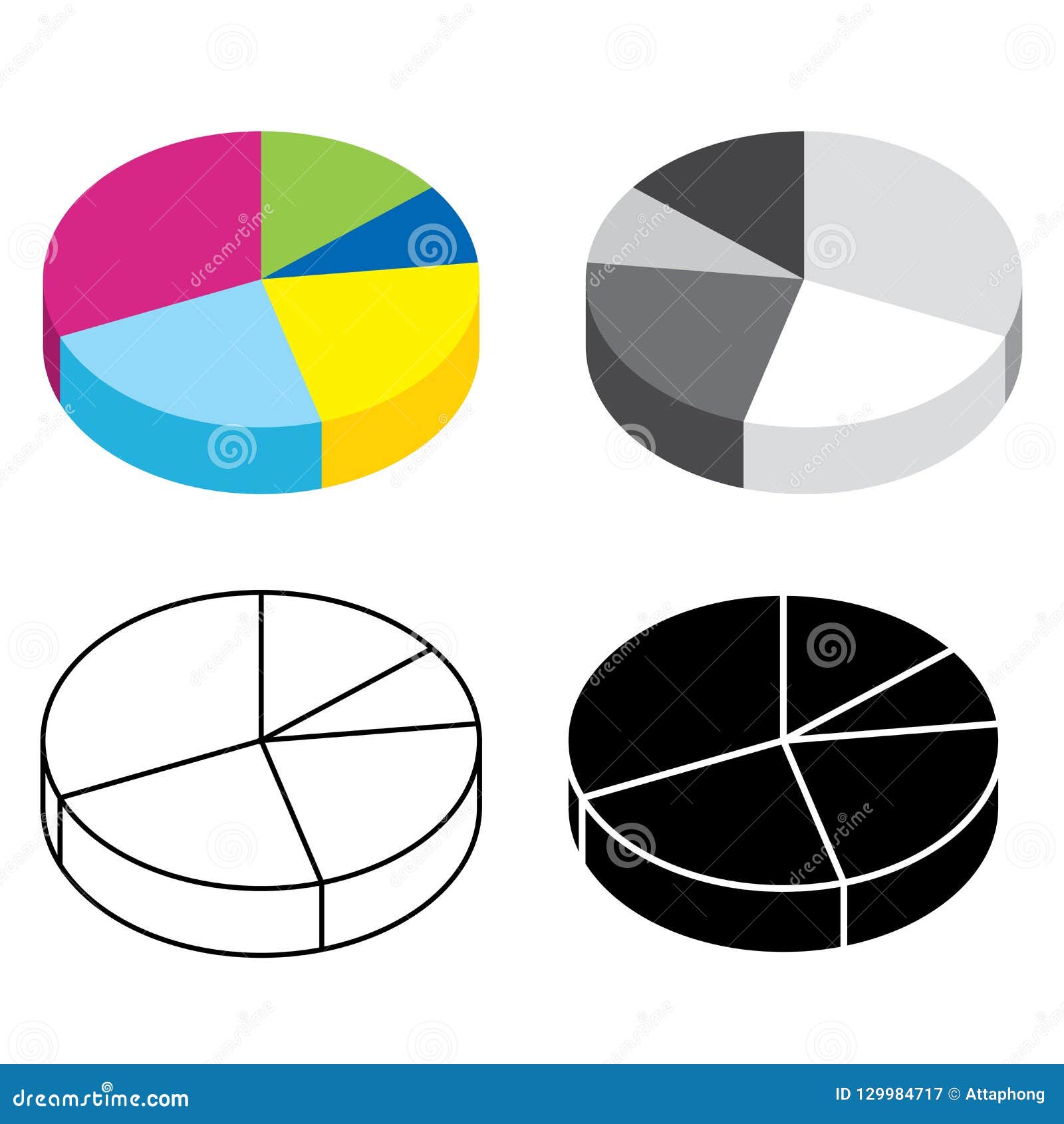 Pie ChartÂ for Website Presentation Cover Poster Vector Design ...