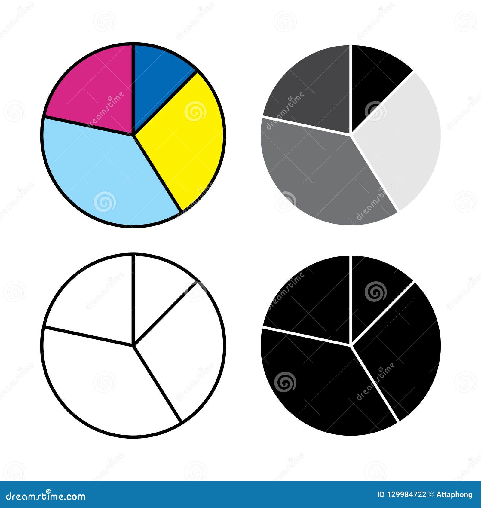 Pie ChartÂ for Website Presentation Cover Poster Vector Design ...