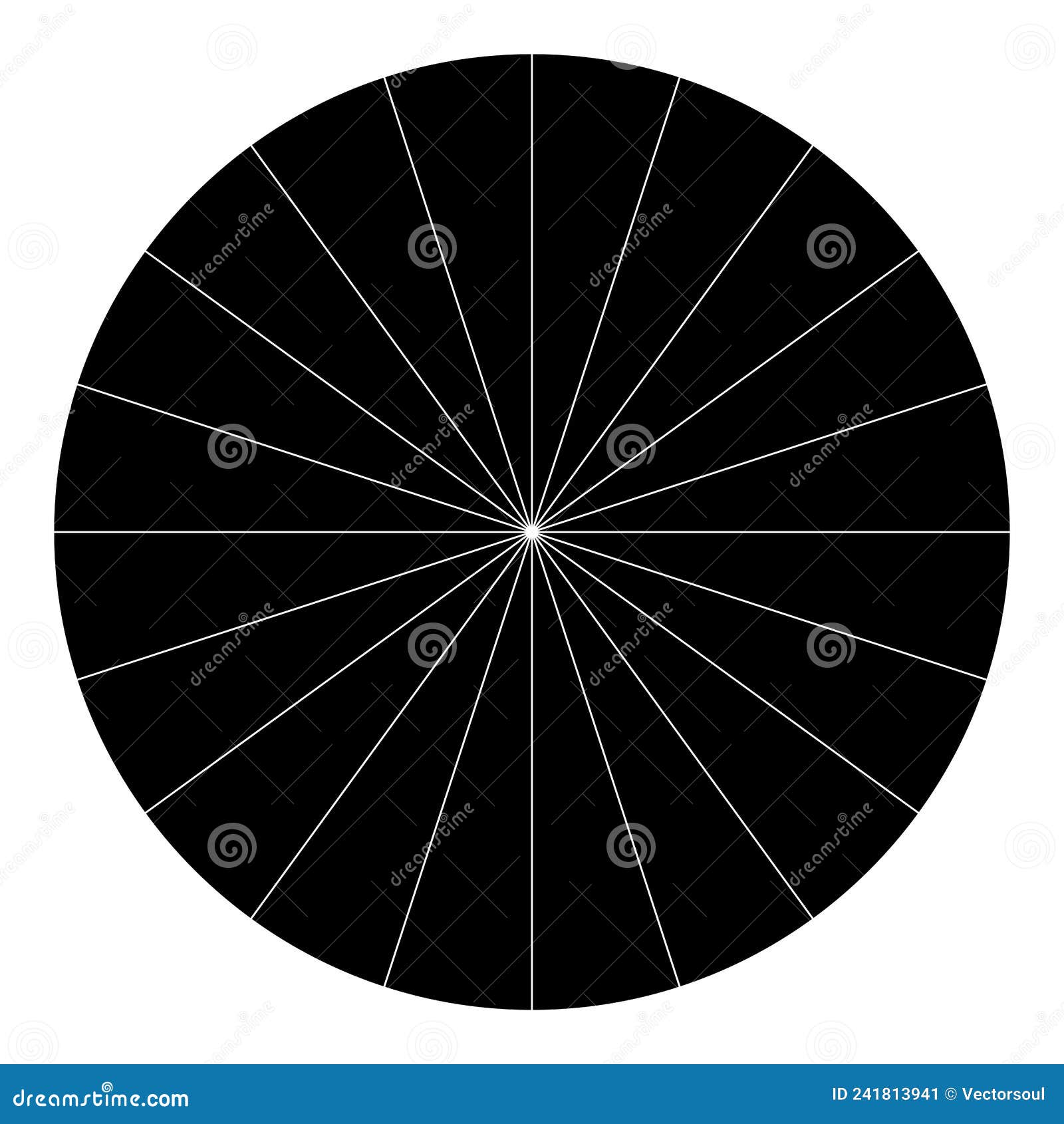 Pie Chart, Pie Graph Circle Circular Diagram from 2 To 65 Sections ...