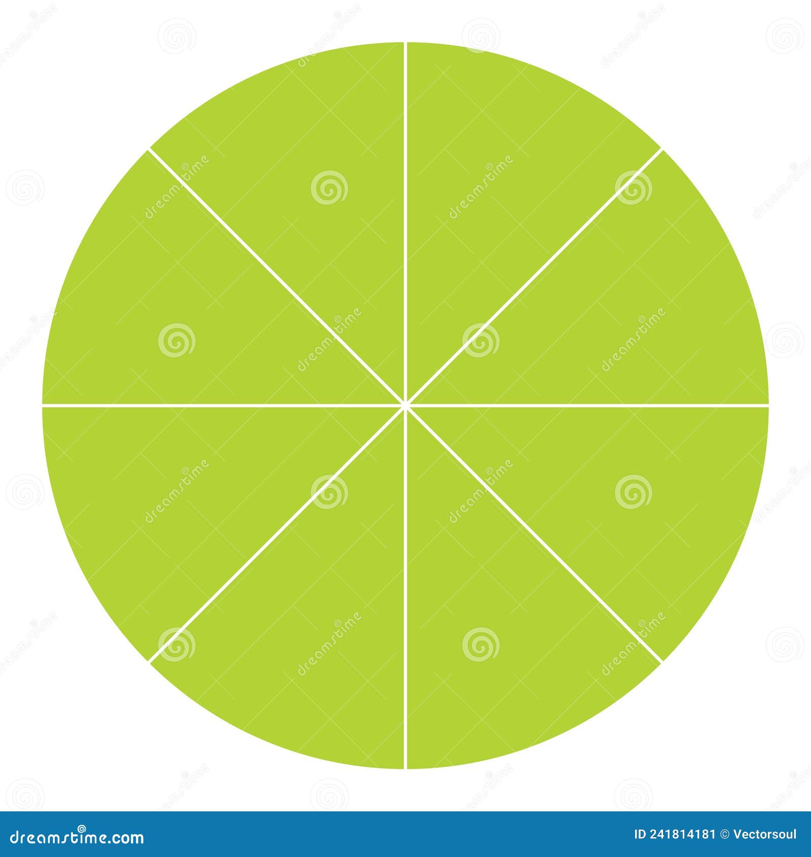 Pie Chart, Pie Graph Circle Circular Diagram from 2 To 65 Sections ...