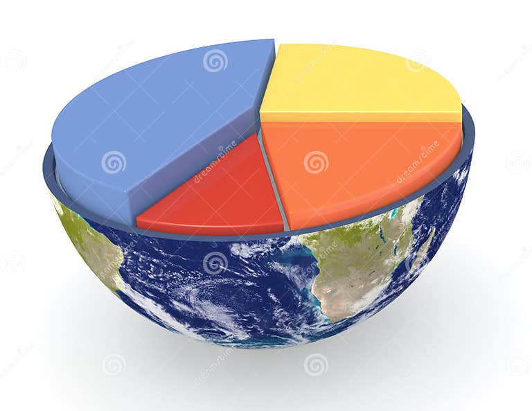 Pie chart stock illustration. Illustration of earth, analysis - 38355772