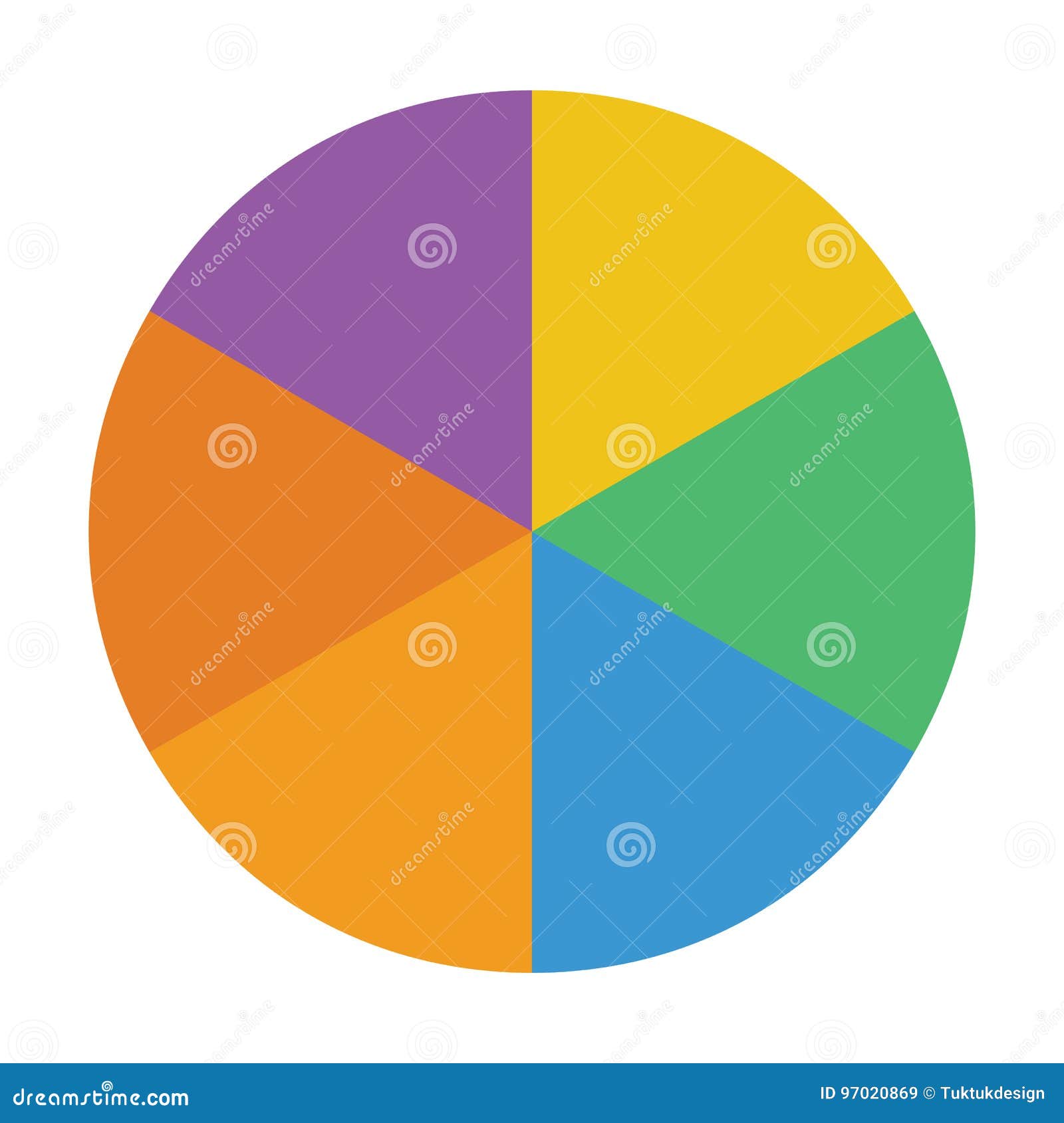 Pie Chart Icon Flat Color Vector Illustration Stock Vector ...