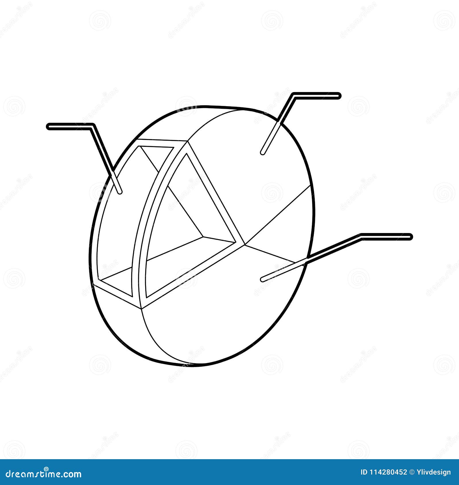 Pie Chart Icon in Outline Style Stock Vector - Illustration of ... Pie Chart Icon in Outline Style Stock Vector - Illustration of ...